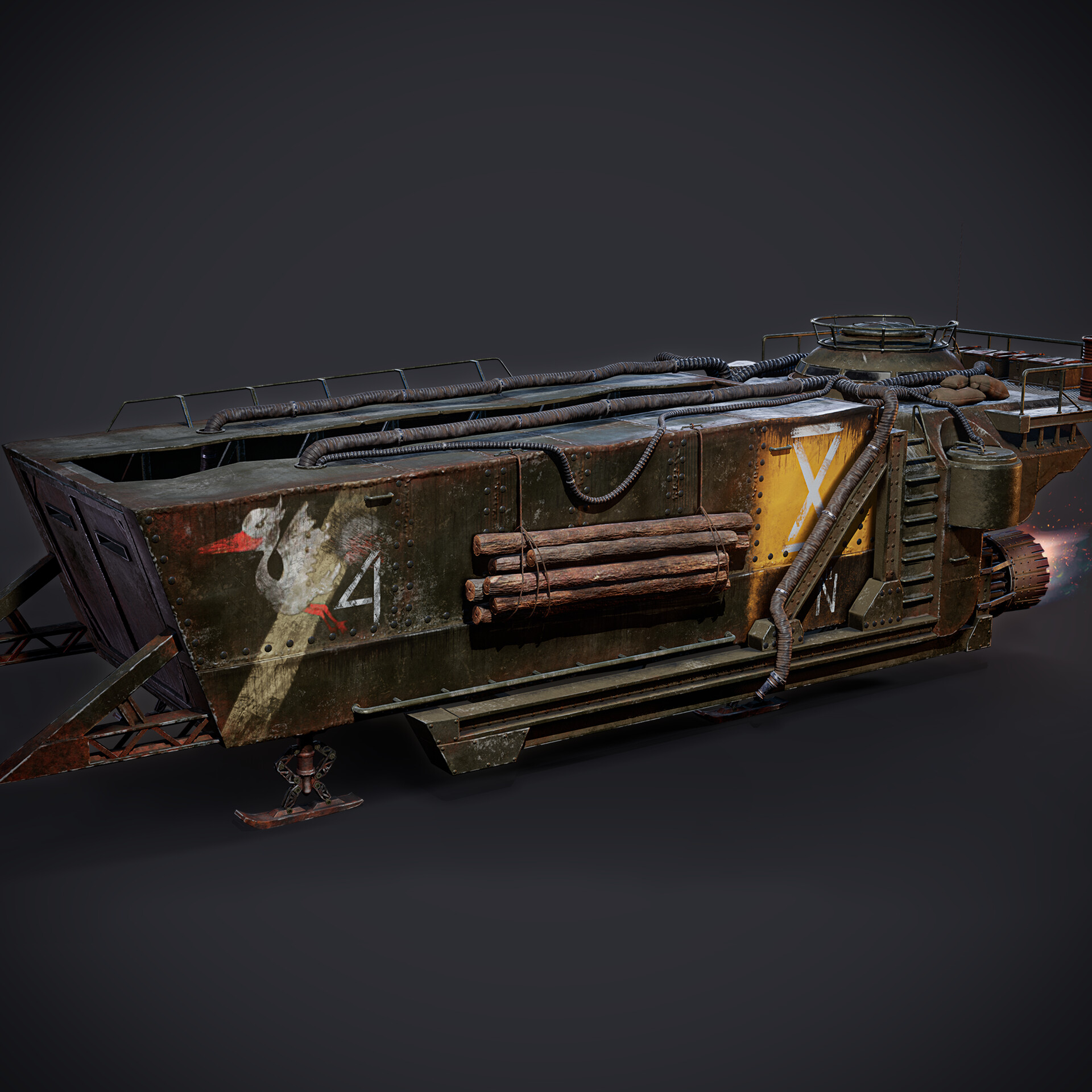 ArtStation - Dieselpunk Landing Craft