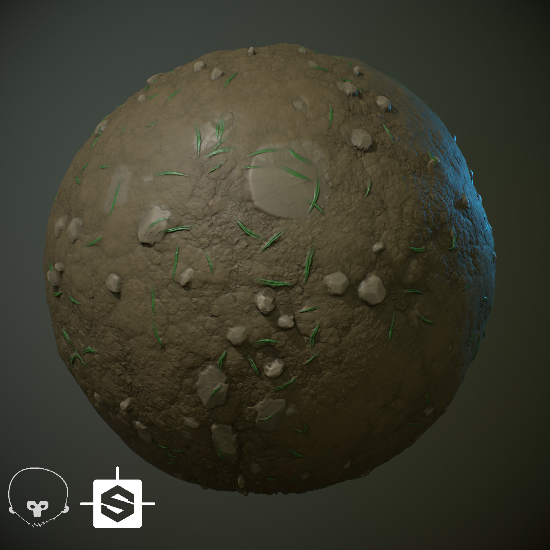 ArtStation - Stylized dirt Material