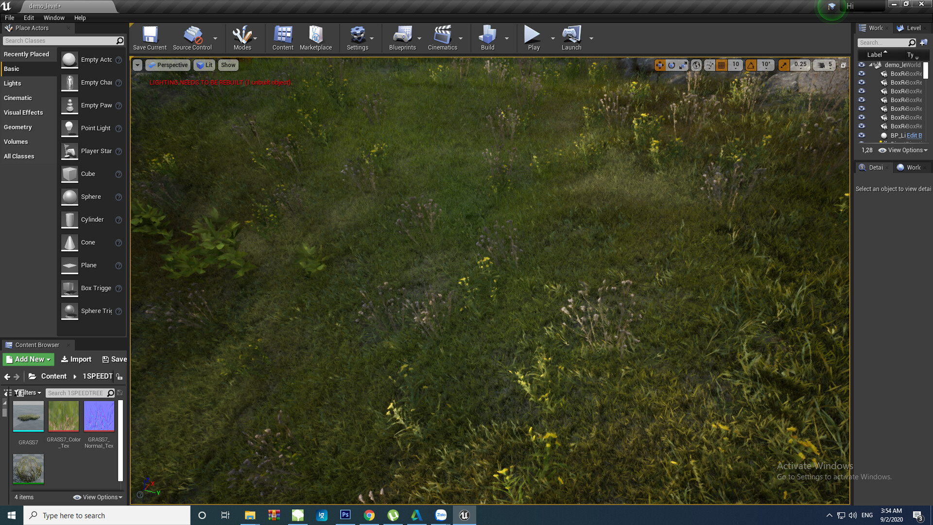 ArtStation - Grass created for Unreal Engine 4 + Speedtree