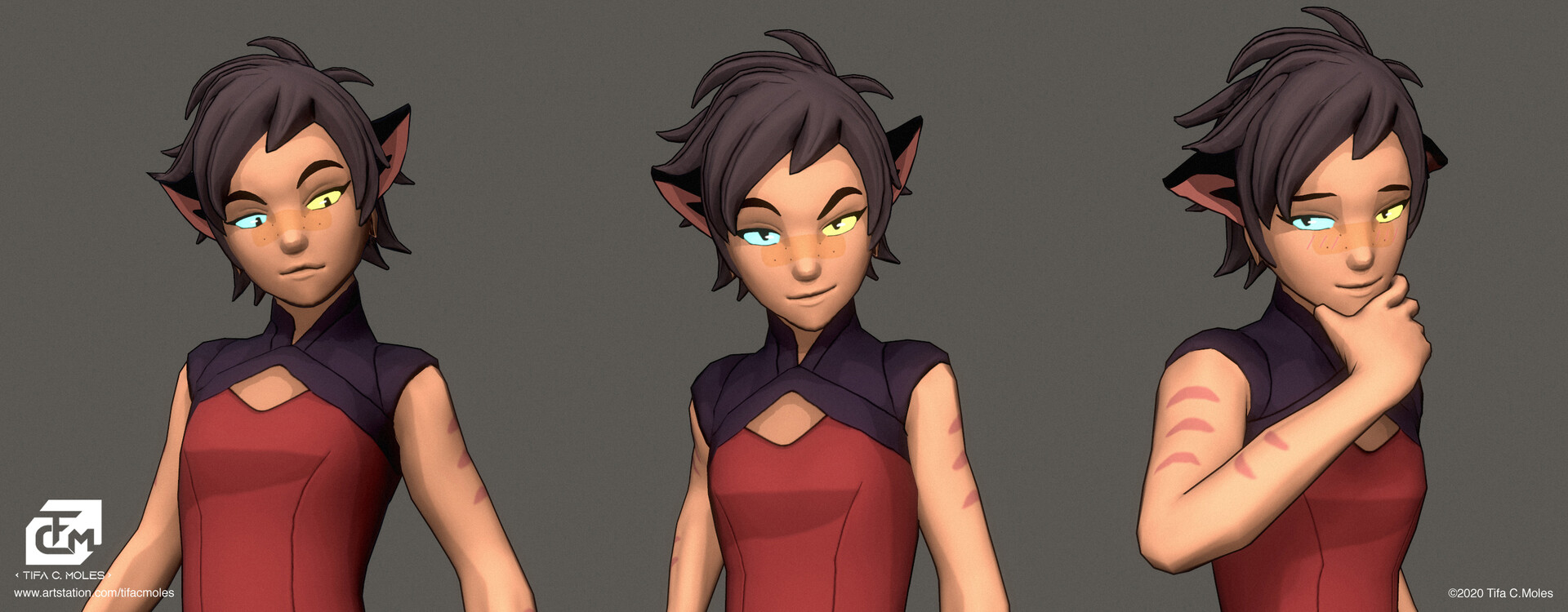 ArtStation - Catra (She-Ra and the Princesses of Power) Realtime FanArt