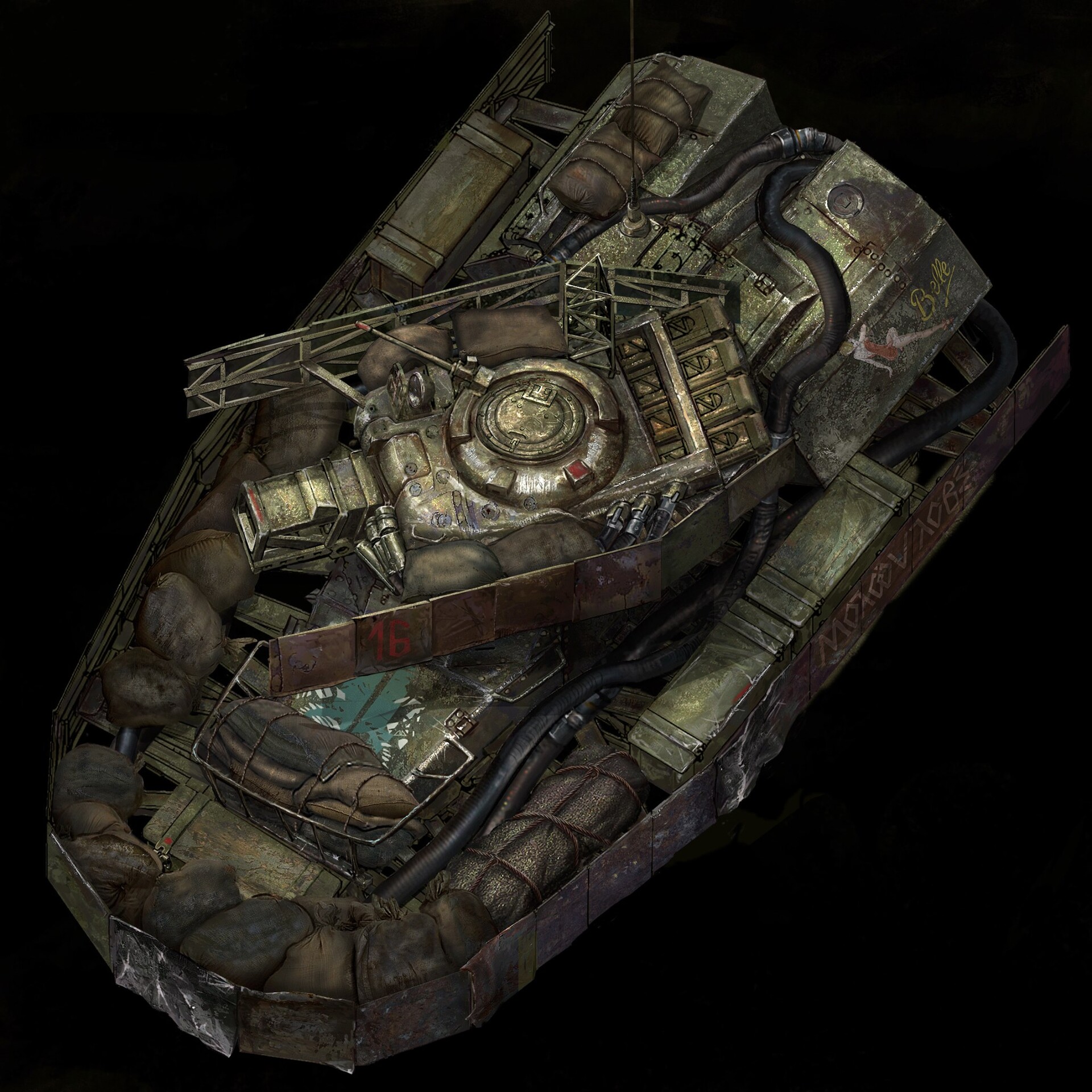 ArtStation - development of light tank type "Tarantula" on the basis of ...
