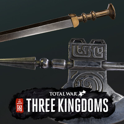 ArtStation - total war: three kingdoms - Weapons - 2018