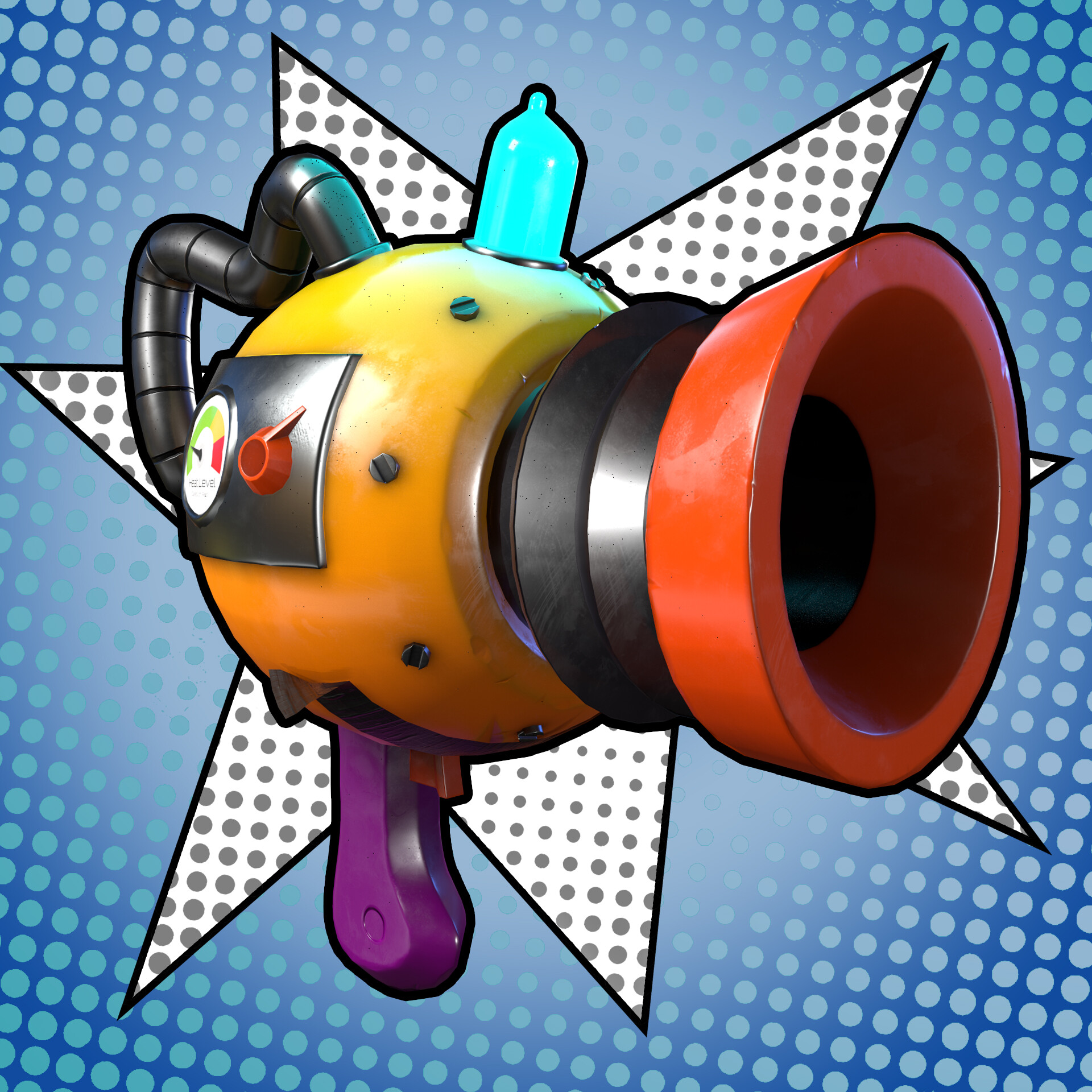 ArtStation - Video Game Cartoon Gun