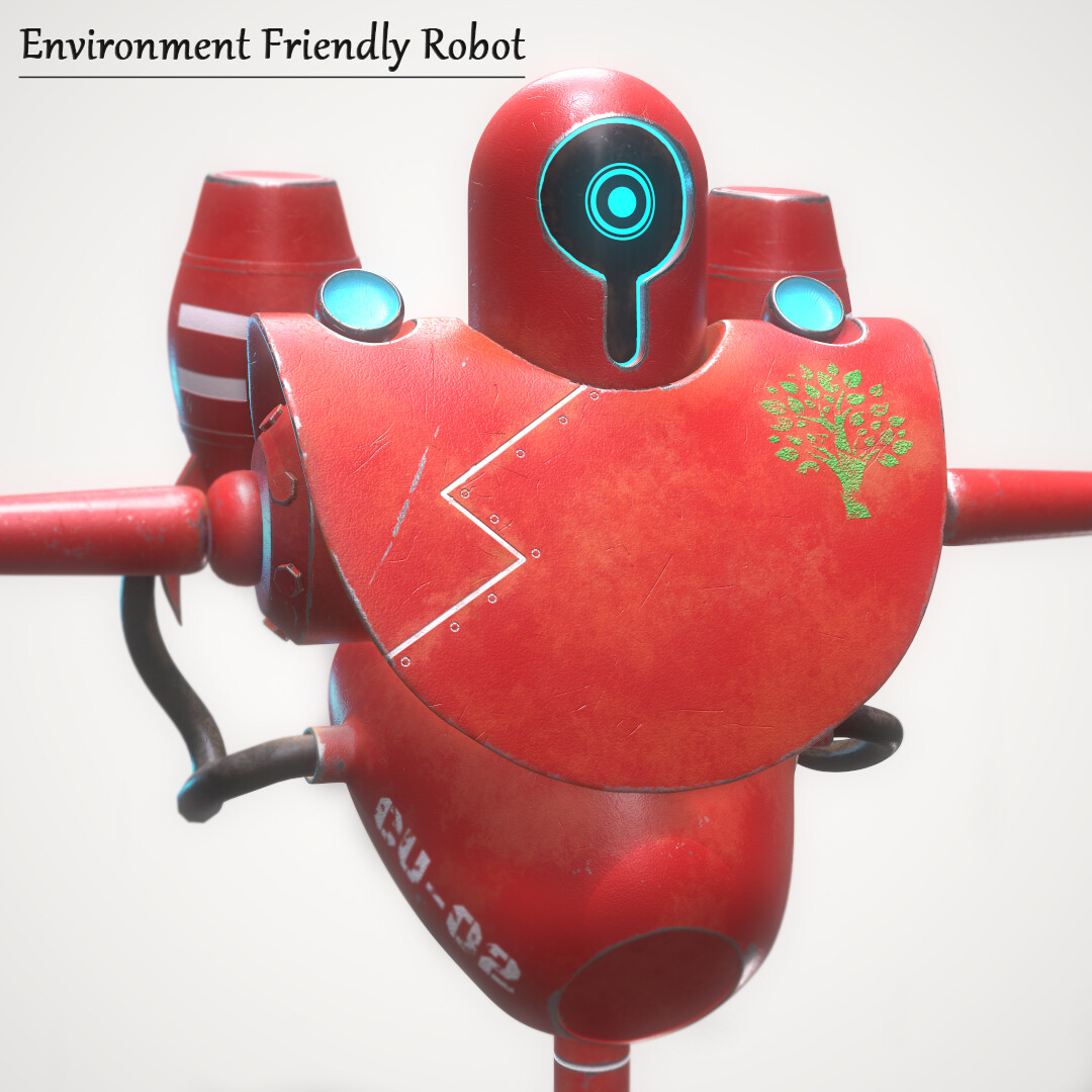 ArtStation - Environment_Friendly_Robot