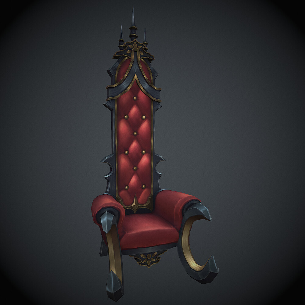 ArtStation - Hand painted Throne