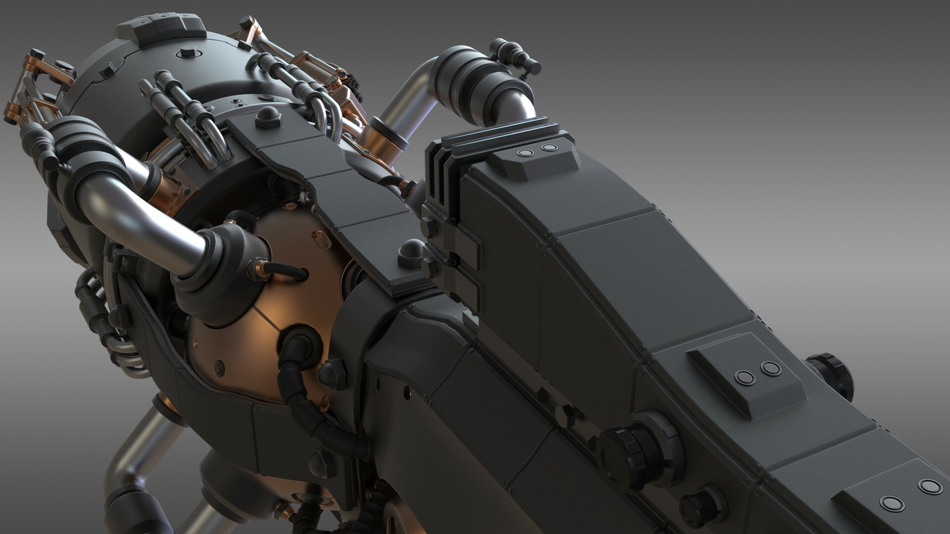 ArtStation - [High Poly] Sun Gun