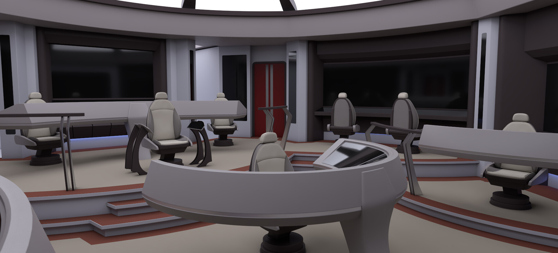 ArtStation - WIP - Star Trek TNG Interceptor Class Bridge