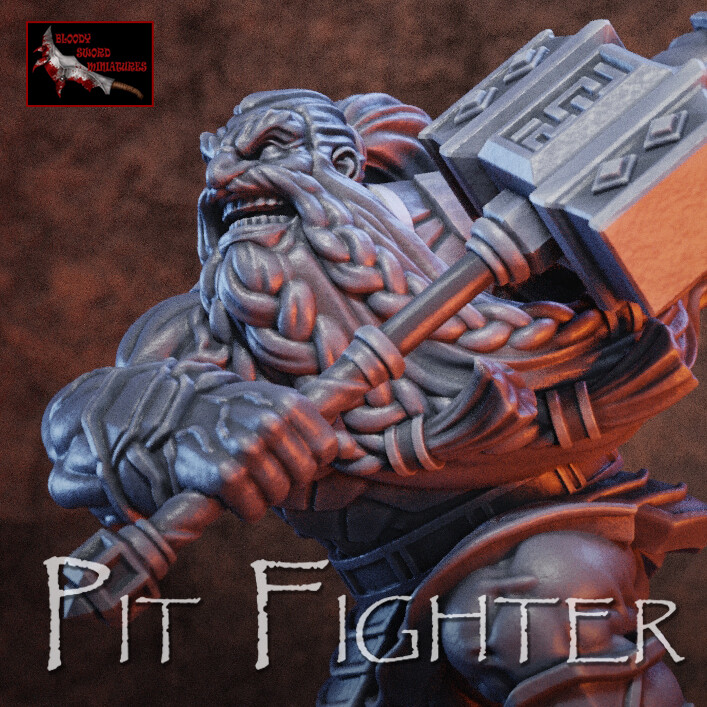 ArtStation - Pit Fighter! Blood On The Sands - Dwarf Lord