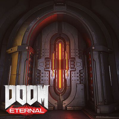 ArtStation - Doom Eternal - Doom Hunter Environment Props