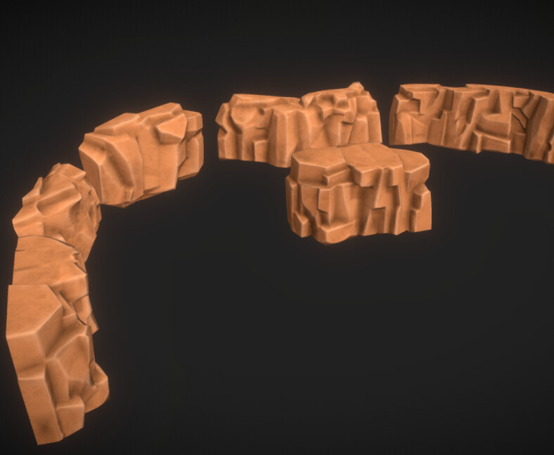 ArtStation - Stylized Cliffs