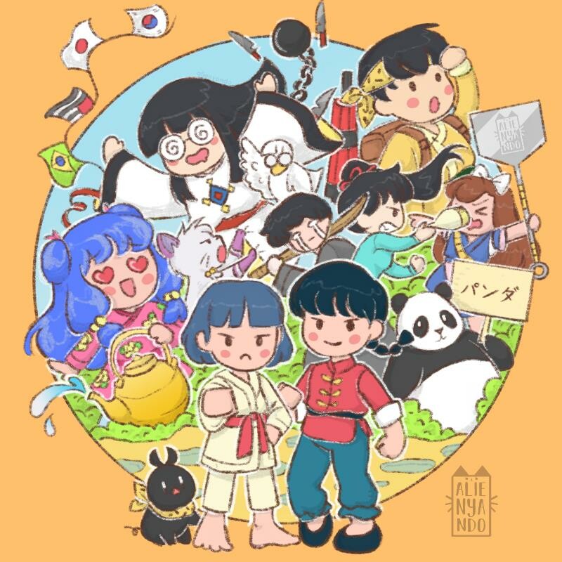 ArtStation - Ranma 1/2 Chibi