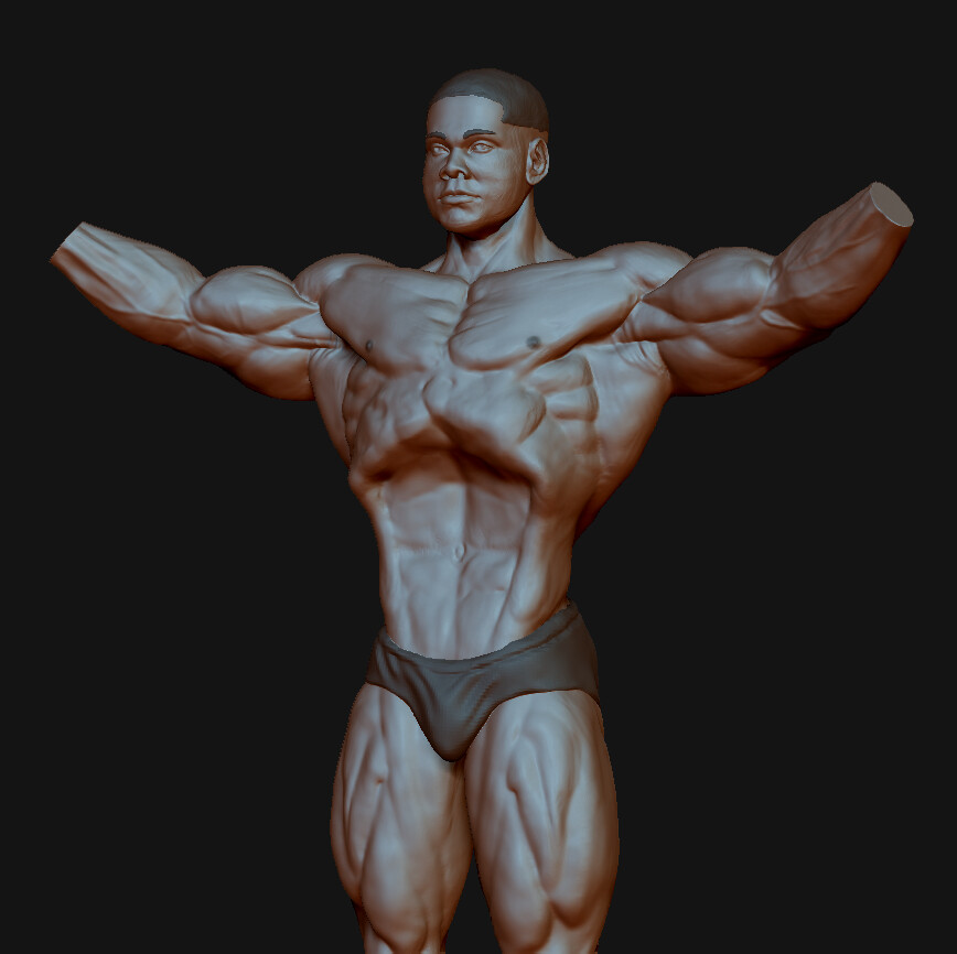 ArtStation - Anatomy Studies - Male Bodybuilder Torso