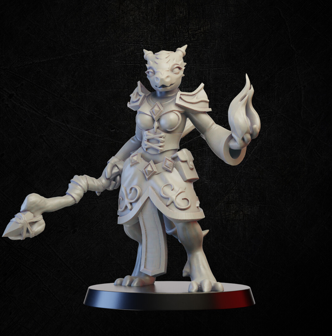 ArtStation - lizard sorceress