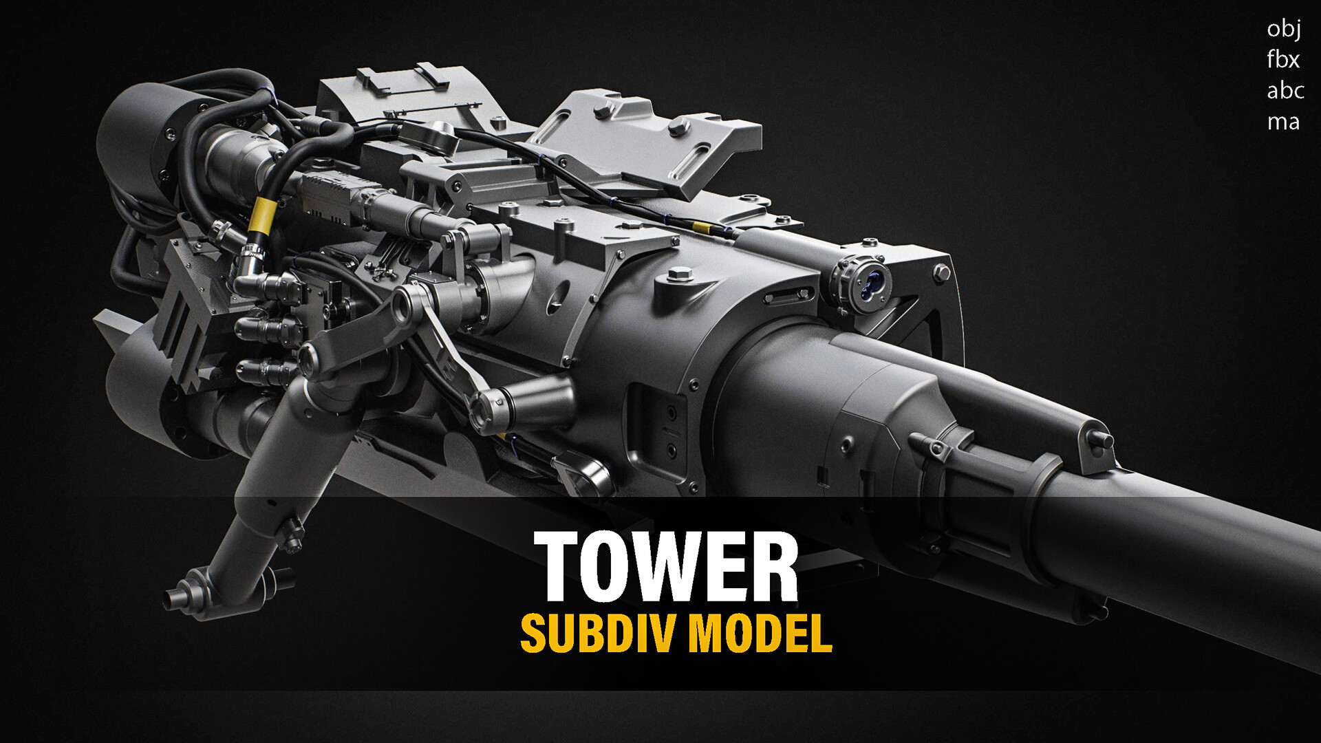 ArtStation - Tower gun model
