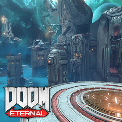 ArtStation - DOOM ETERNAL - MAYKR EXTERIOR PILLARS