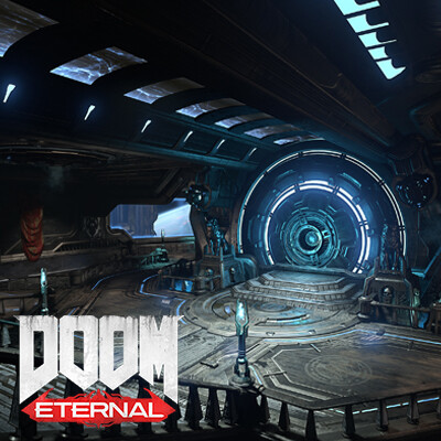 ArtStation - DOOM ETERNAL - FORTRESS OF DOOM TELEPORTER