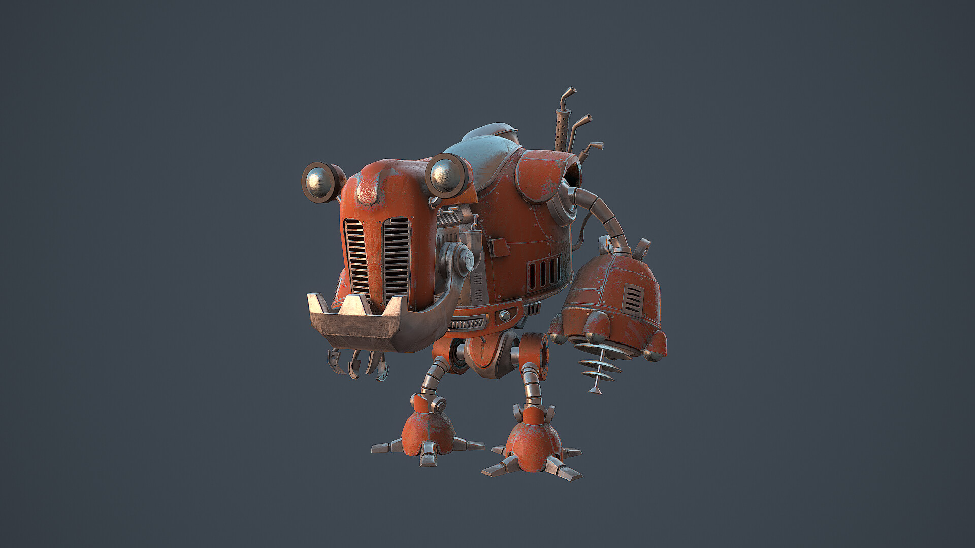 ArtStation - warbot based on the concept from jonny duddle