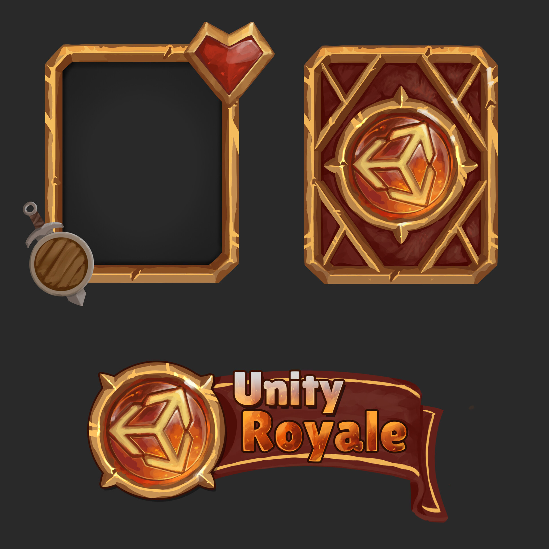 ArtStation - Unity Royale - UI and Card Art
