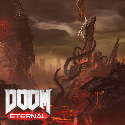 ArtStation - DOOM Eternal - Super Gore Nest Vista