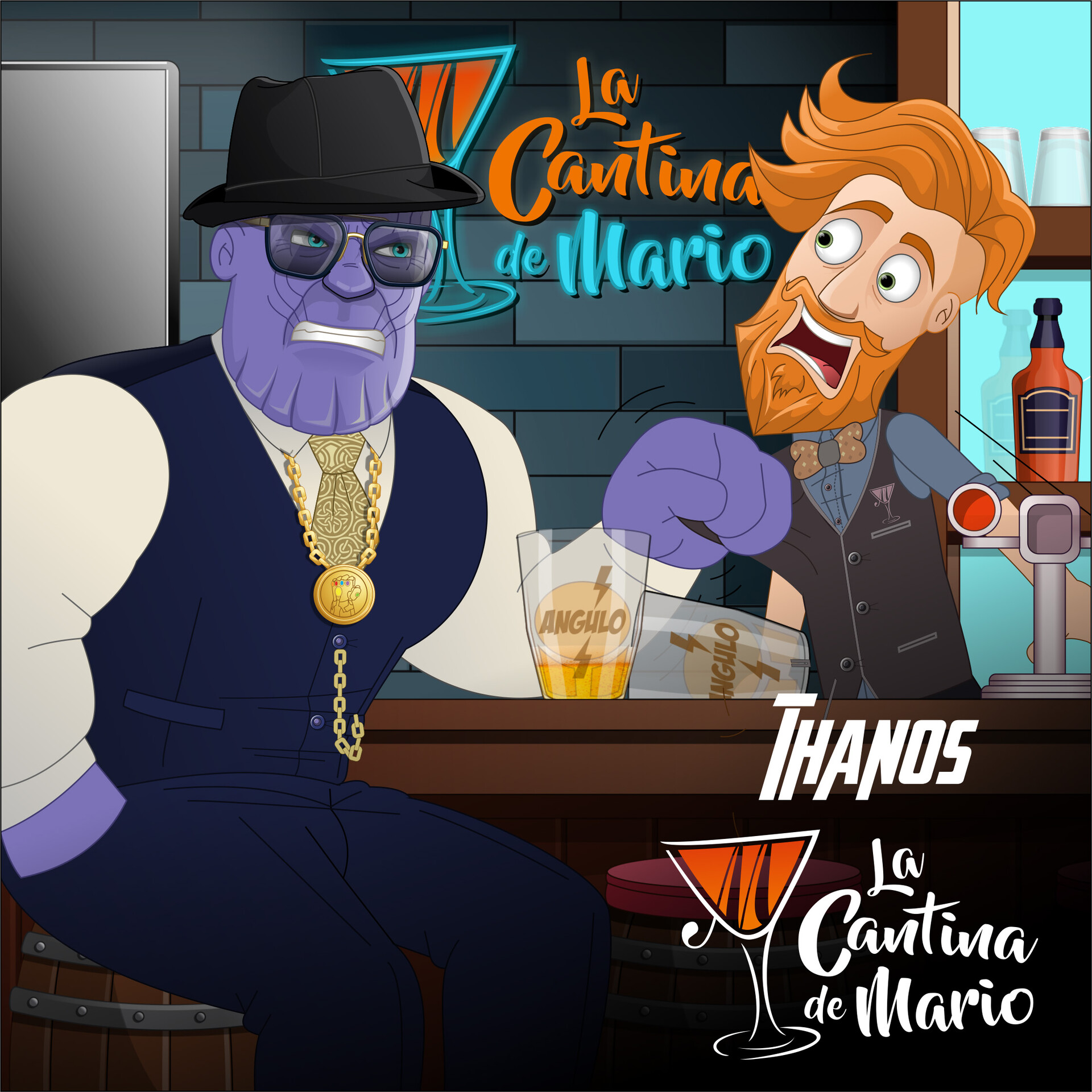 ArtStation - La Cantina de Mario con Thanos (Serie Animada)