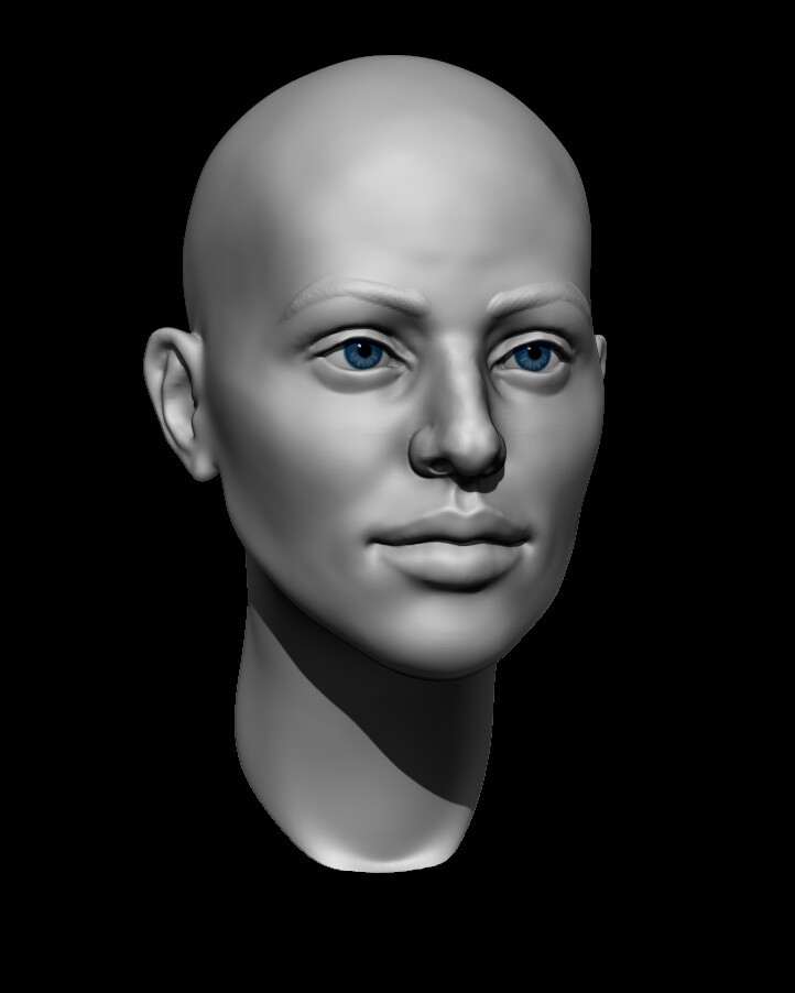 ArtStation - Female Head Sculpt