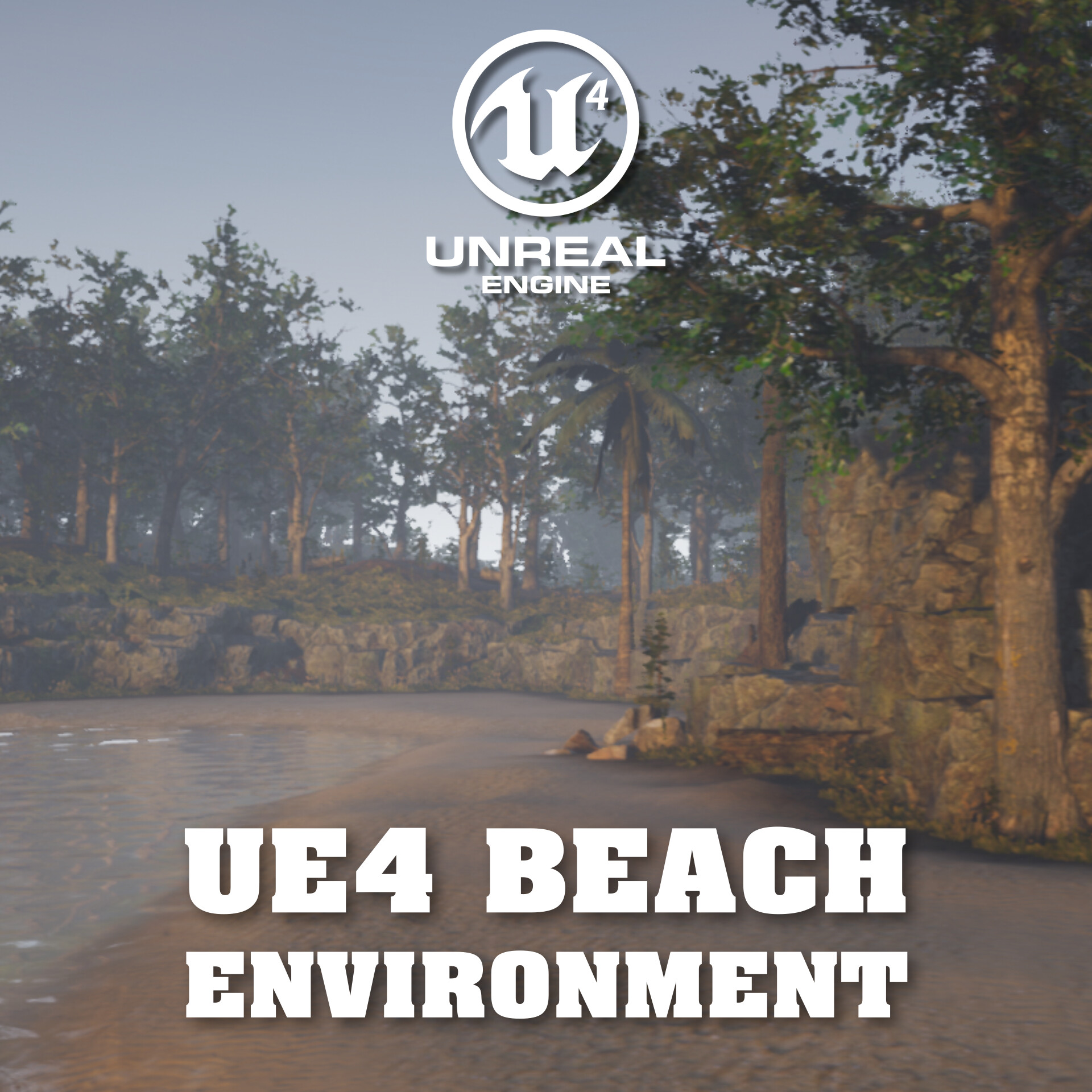 ArtStation - Unreal Engine Beach Meadow Environment