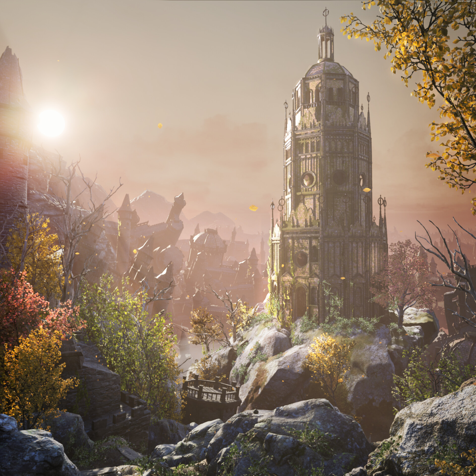 ArtStation - The Ringed Tower - Game Environment