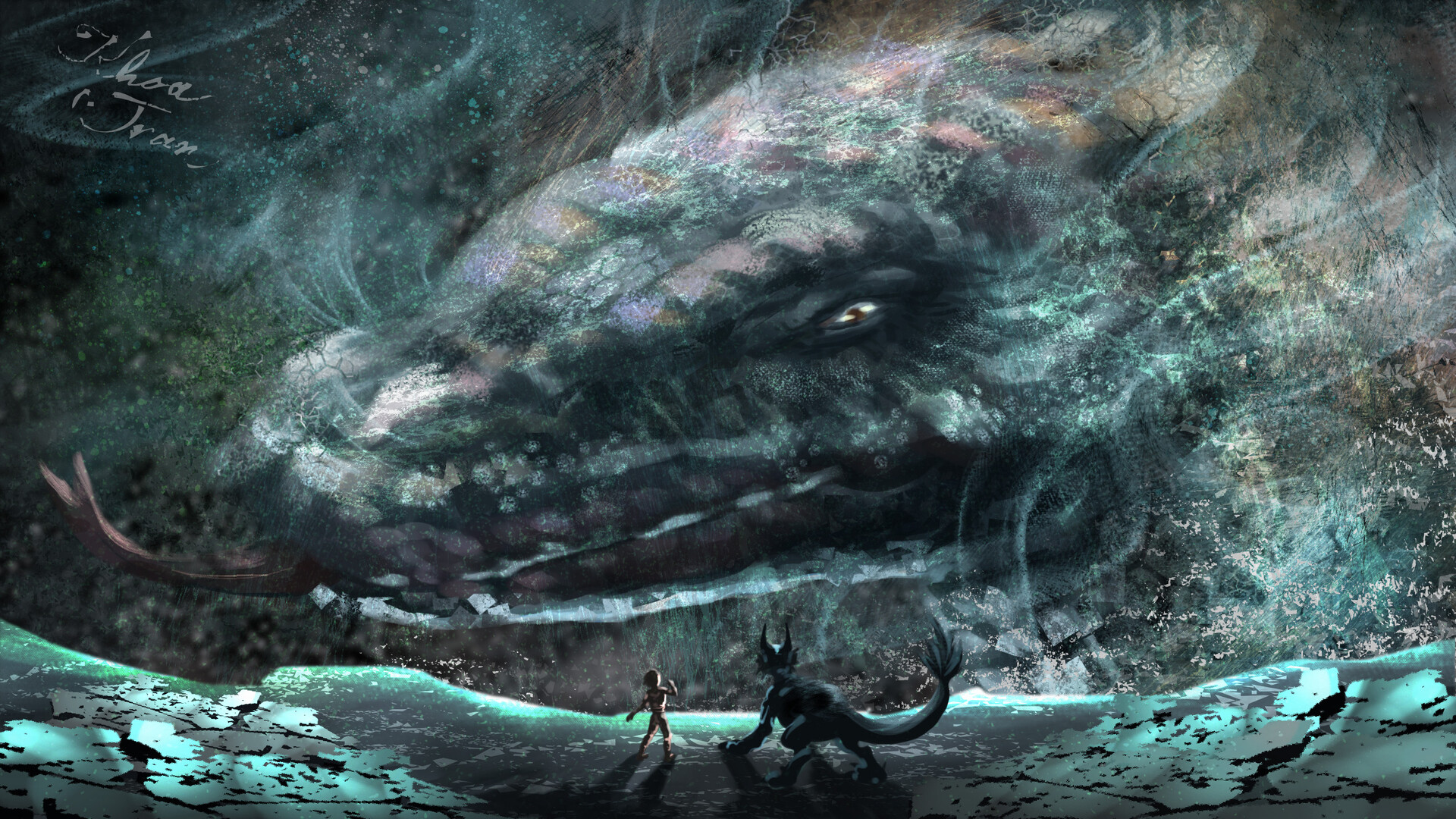 ArtStation - Great Serpent Encounter