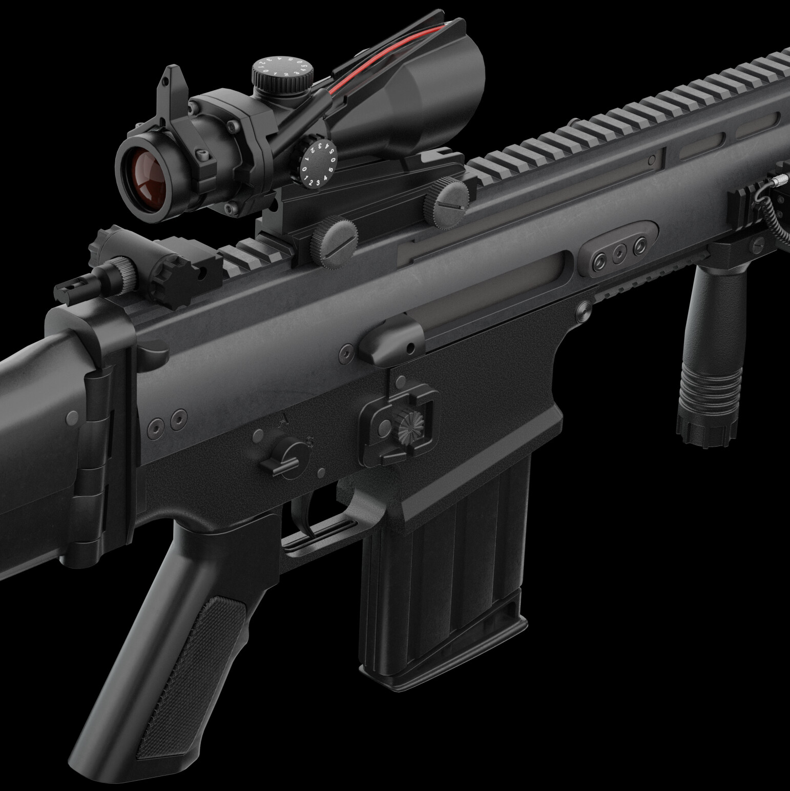 ArtStation - FN Scar-H (Modified Loadout)