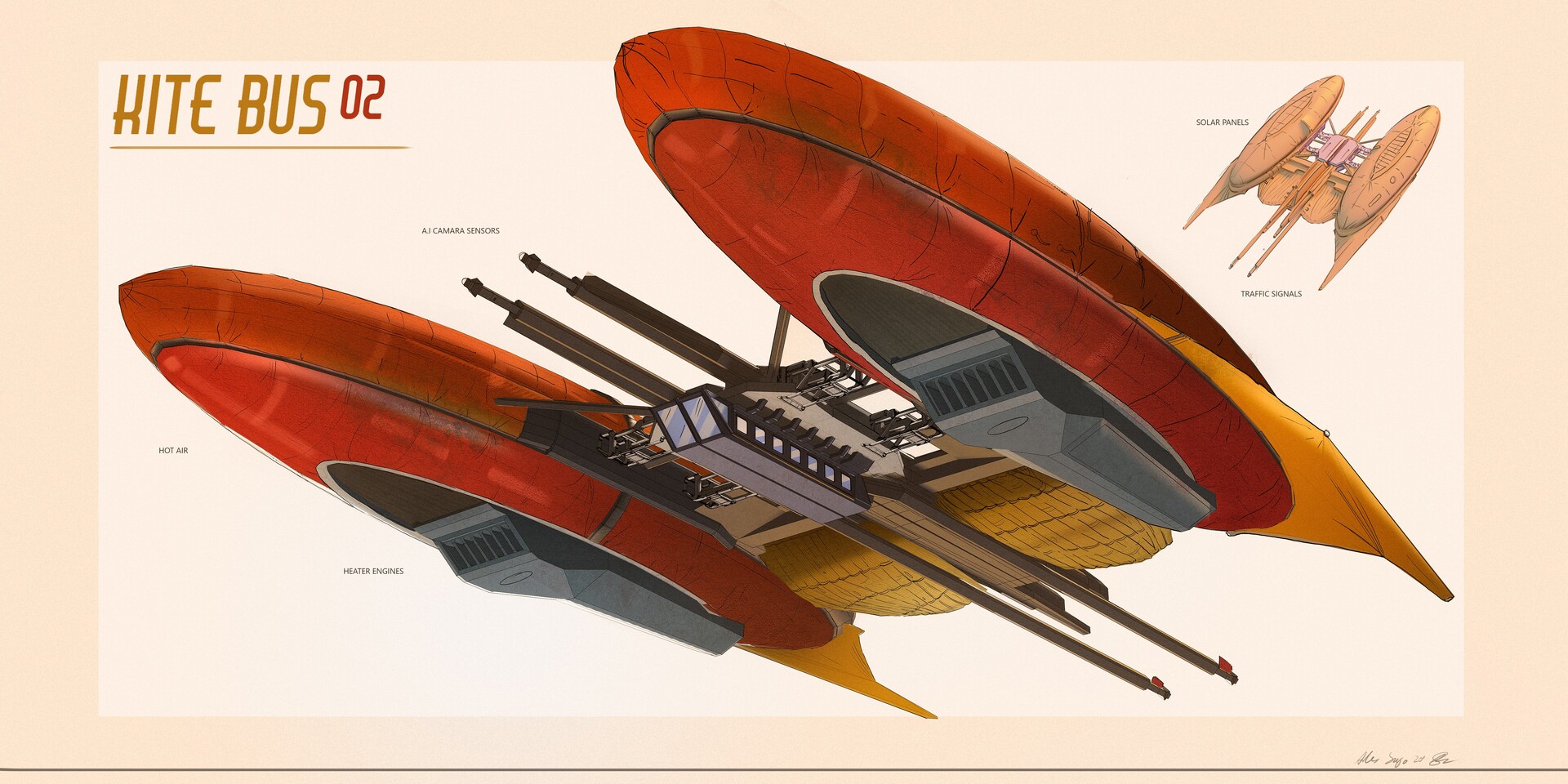 ArtStation - Kite bus and Indi Kite