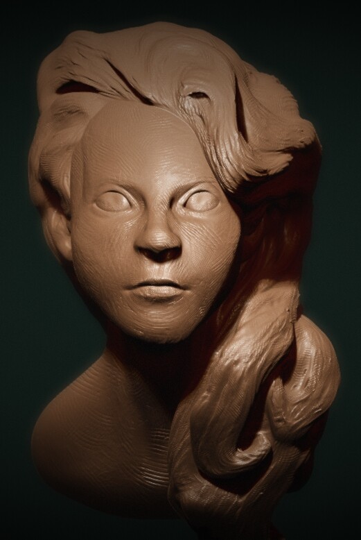 ArtStation - Clay Sketch of Girl Faces