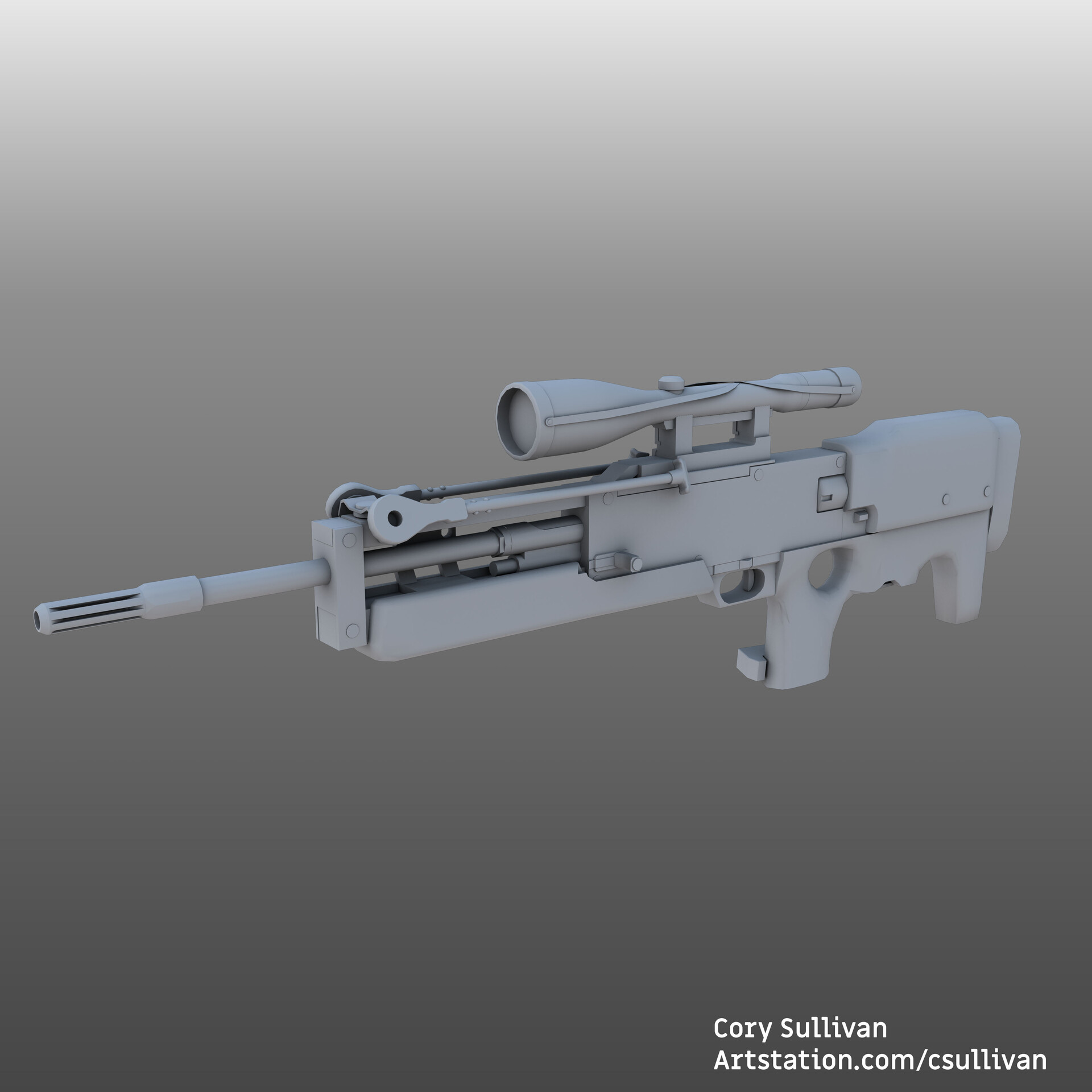ArtStation - Low-Poly WA2000