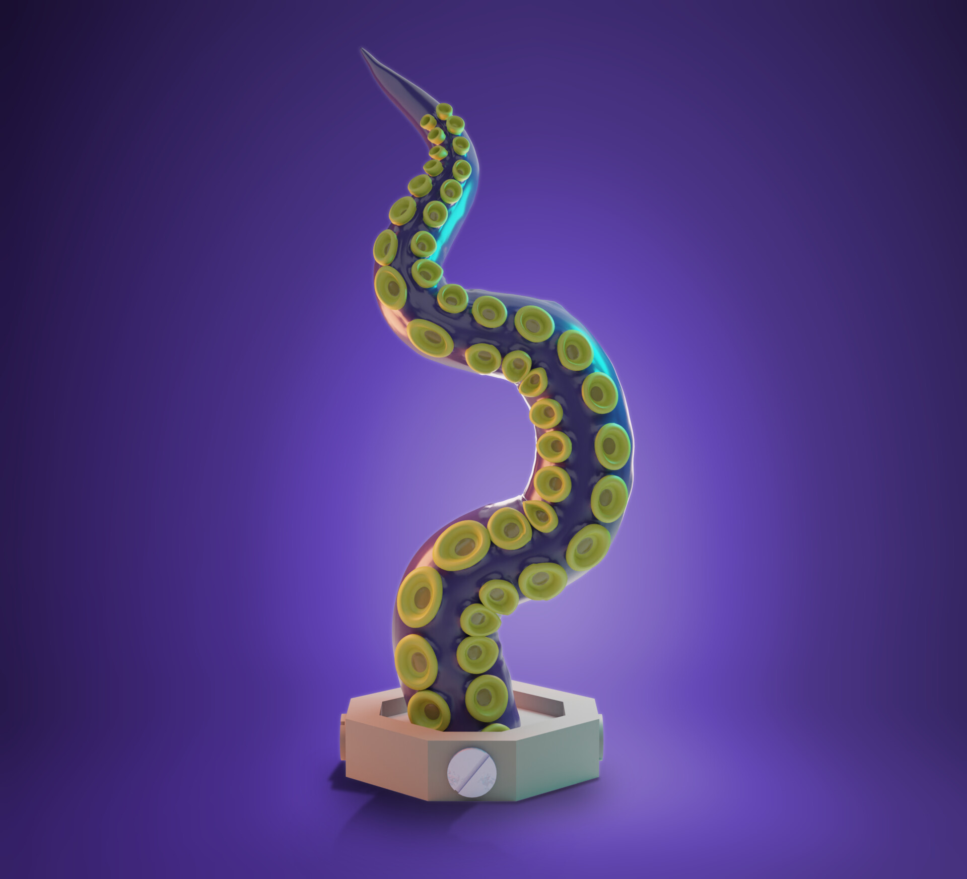 ArtStation - Tentacle - Model, Rig and Animation, Lupucs