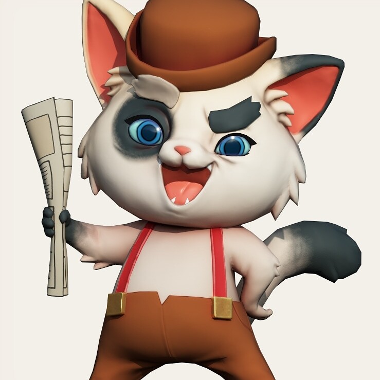 ArtStation - A cat boss