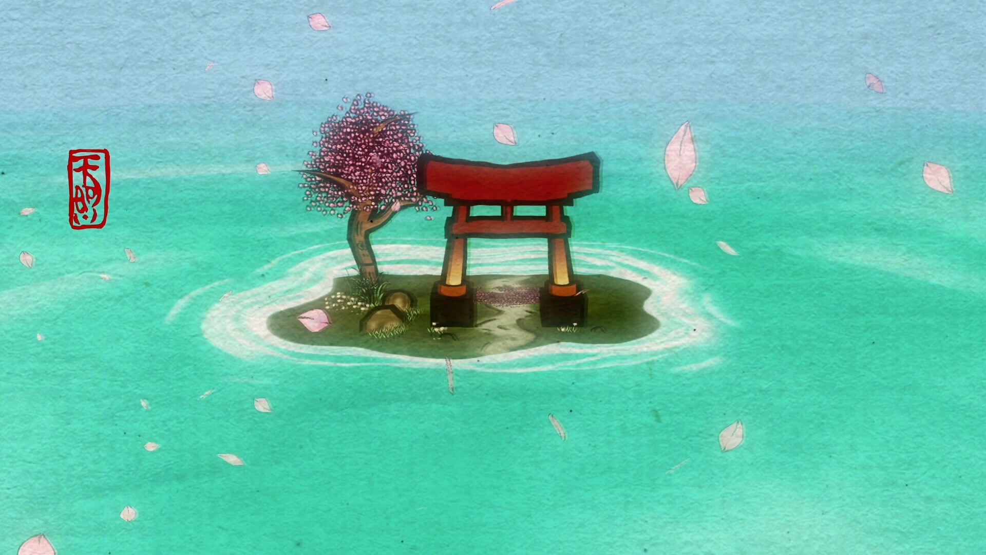 ArtStation - The Torii - An Okami Inspired 3D Render