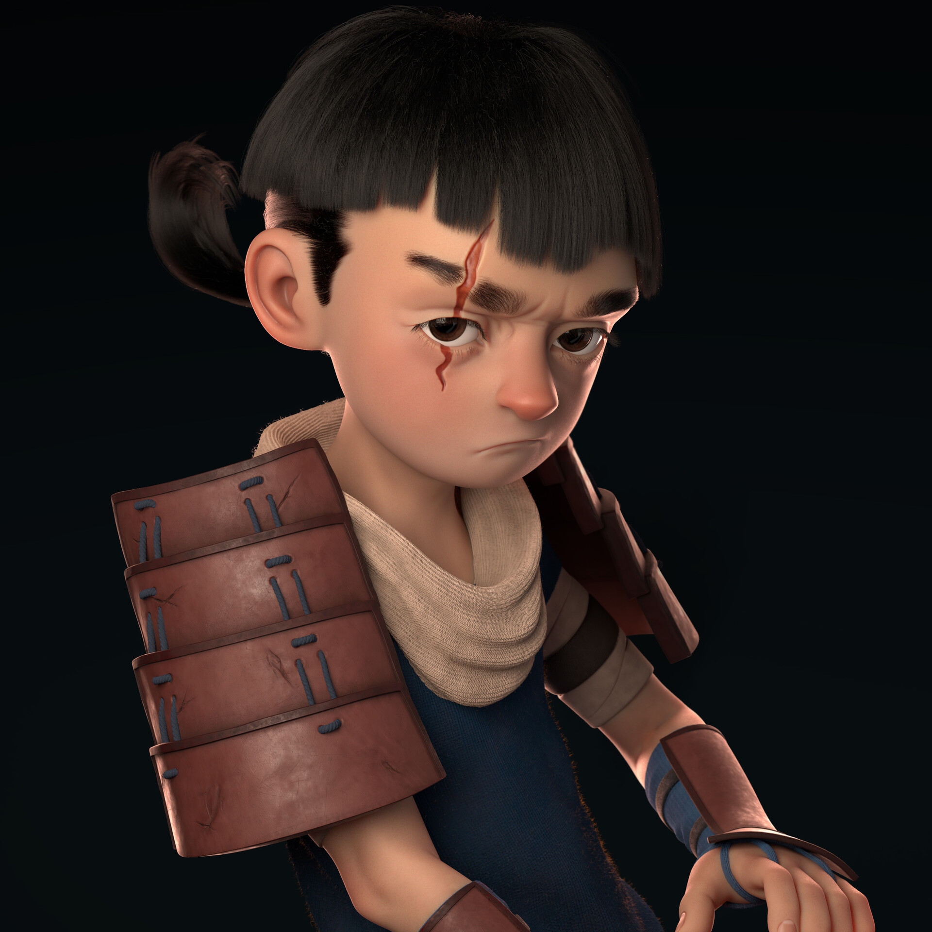 ArtStation - Bloody Young Samurai