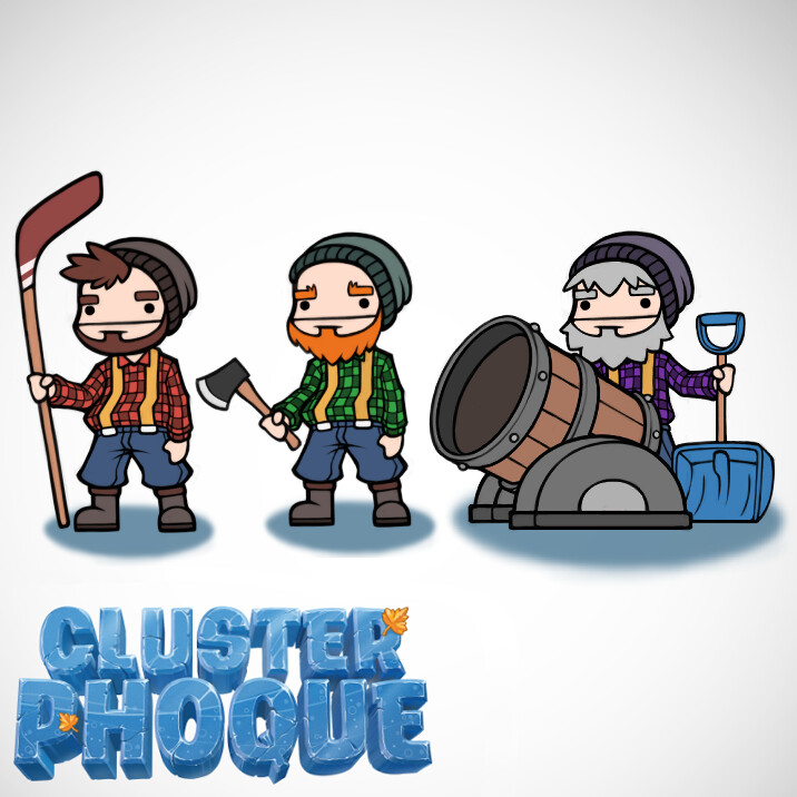 ArtStation - Cluster Phoque Characters Game jam , Raidi (Julien)