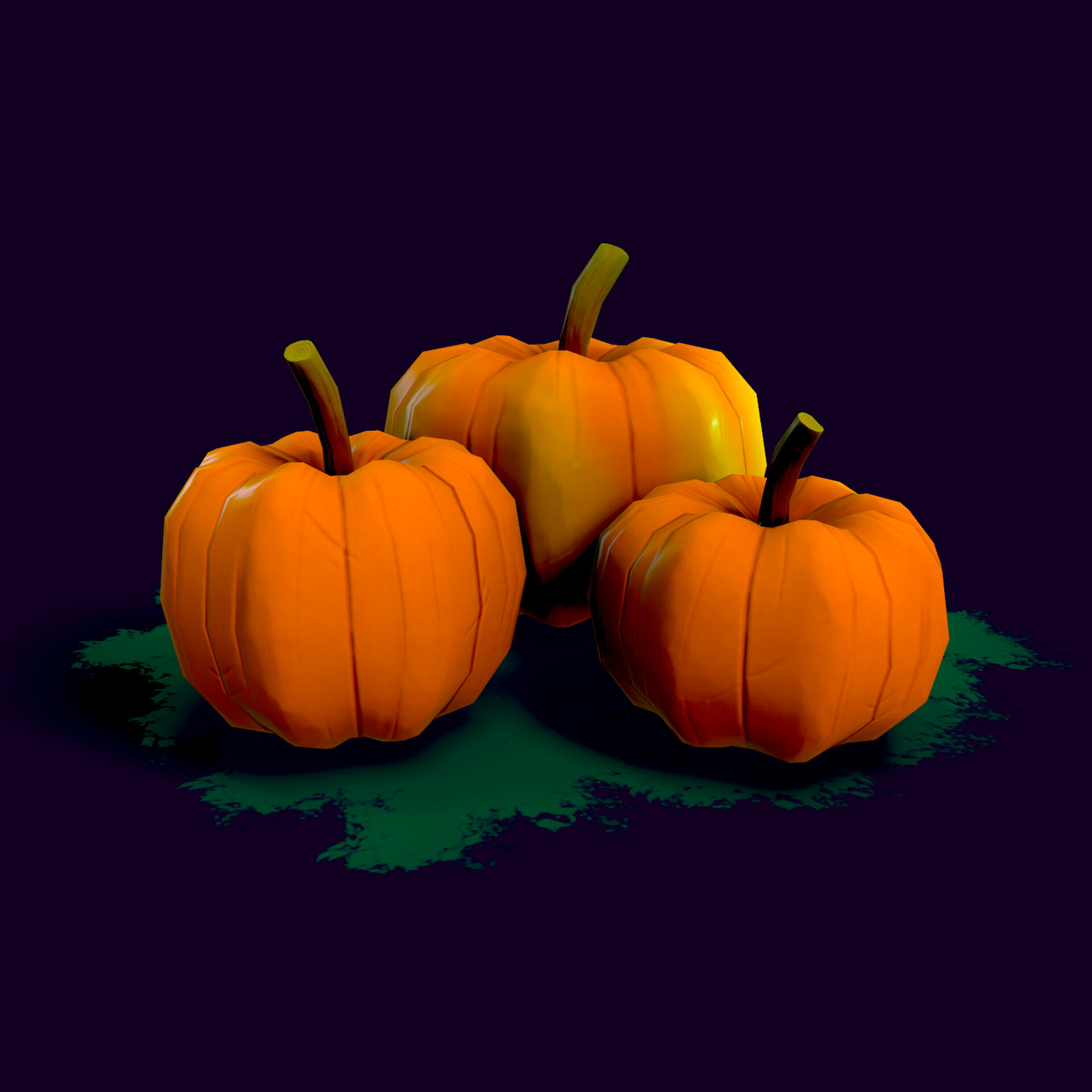 ArtStation - Stylized pumpkins