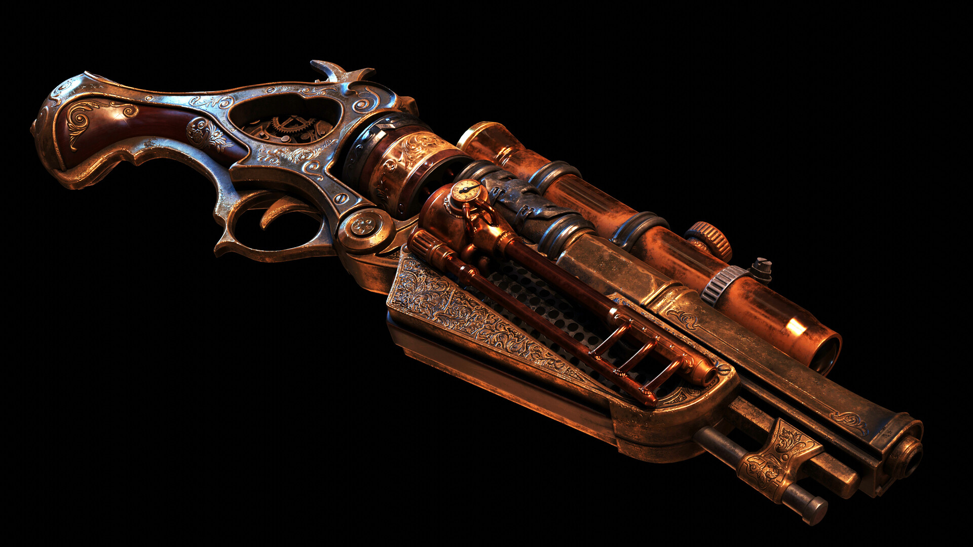 ArtStation - Steampunk Gun