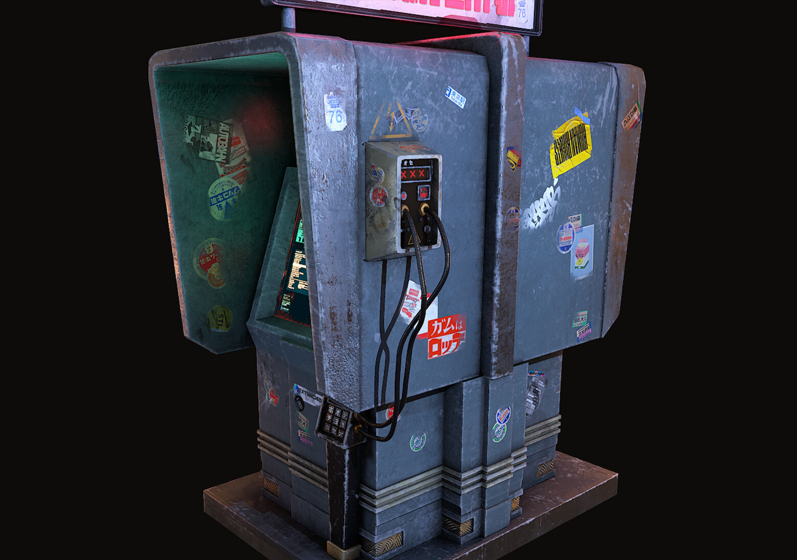 ArtStation - 3D Model telephone Cabin