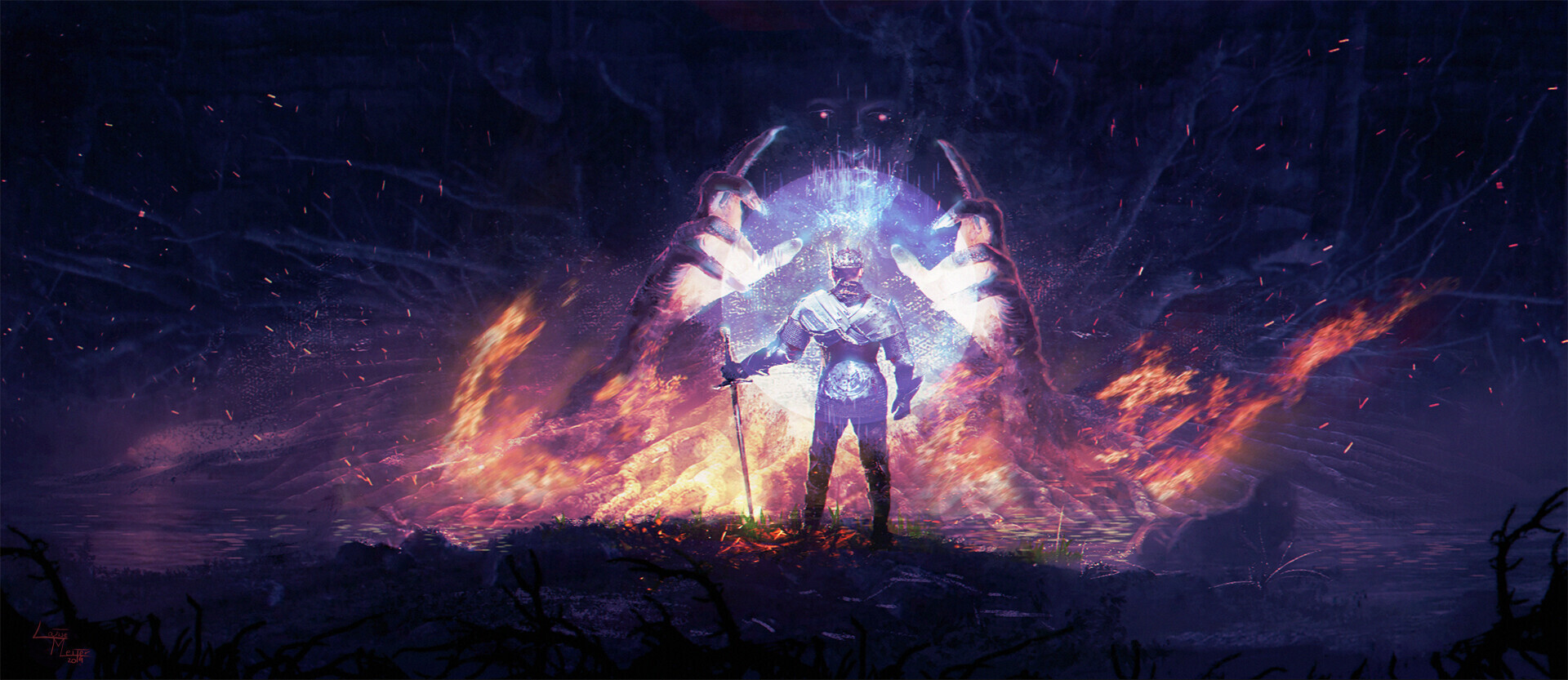 ArtStation - King Arthur - evil merlin version