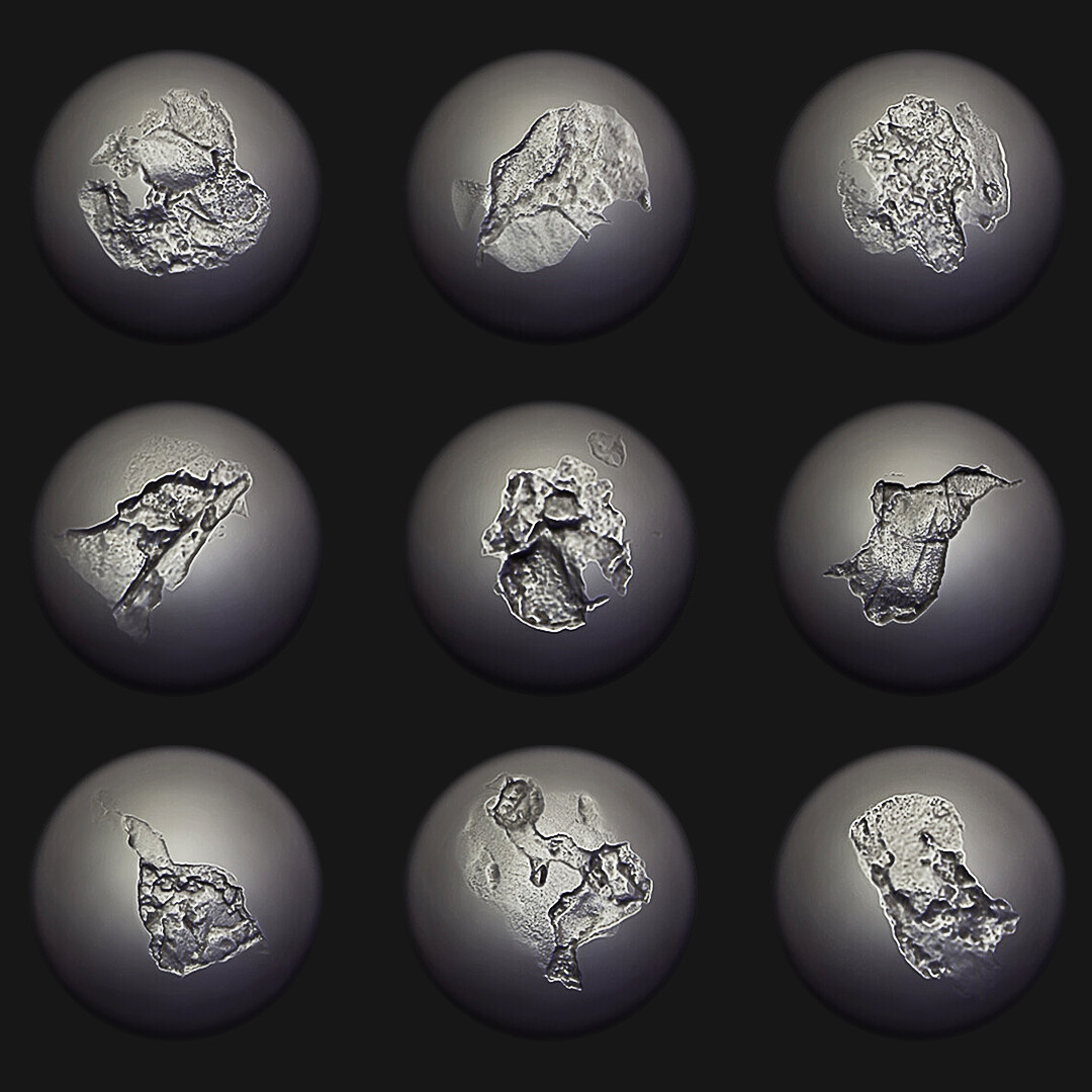 ArtStation - Zbrush - Stone Cracks Vol. 2