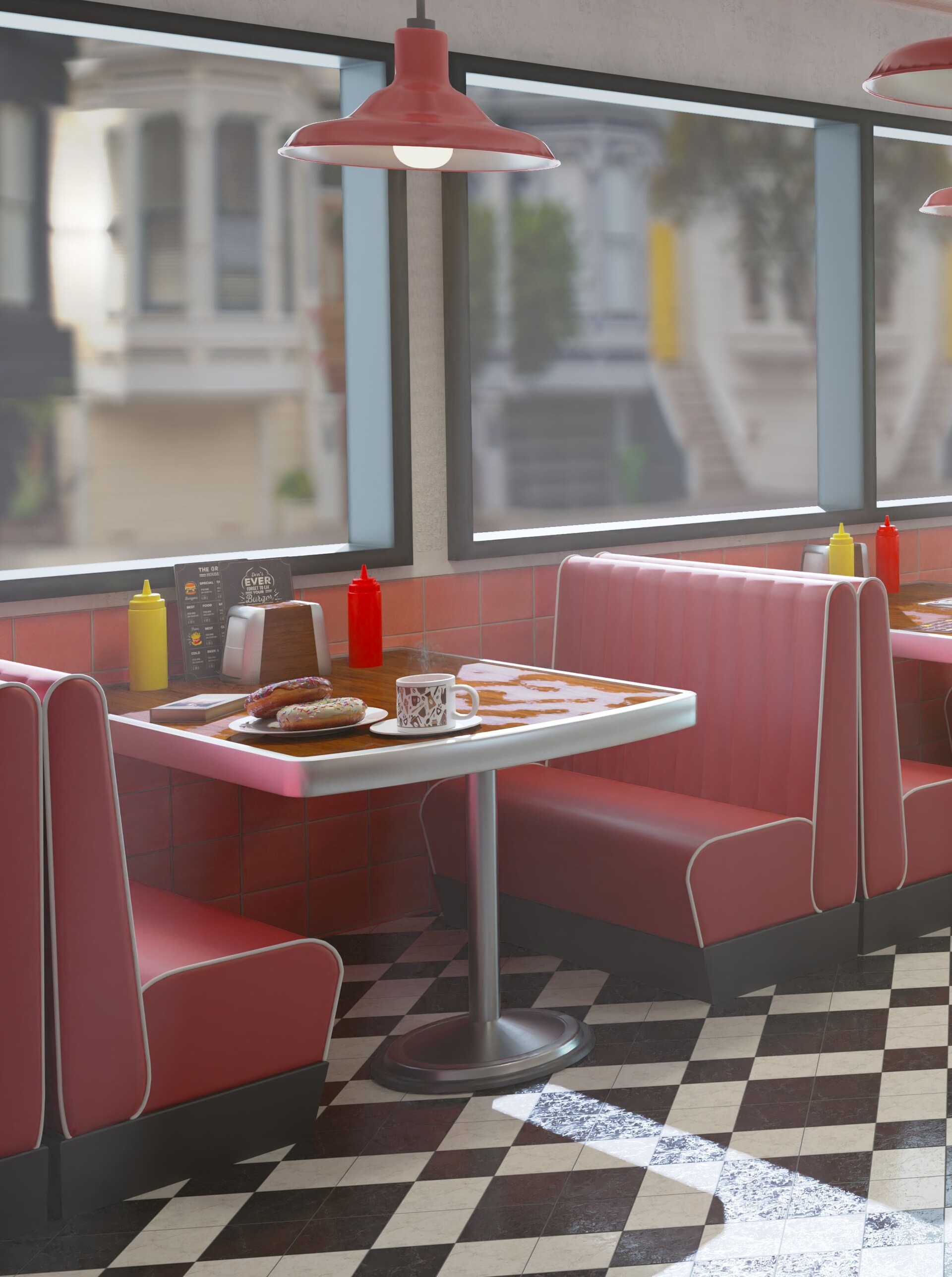 ArtStation - Diner Scene