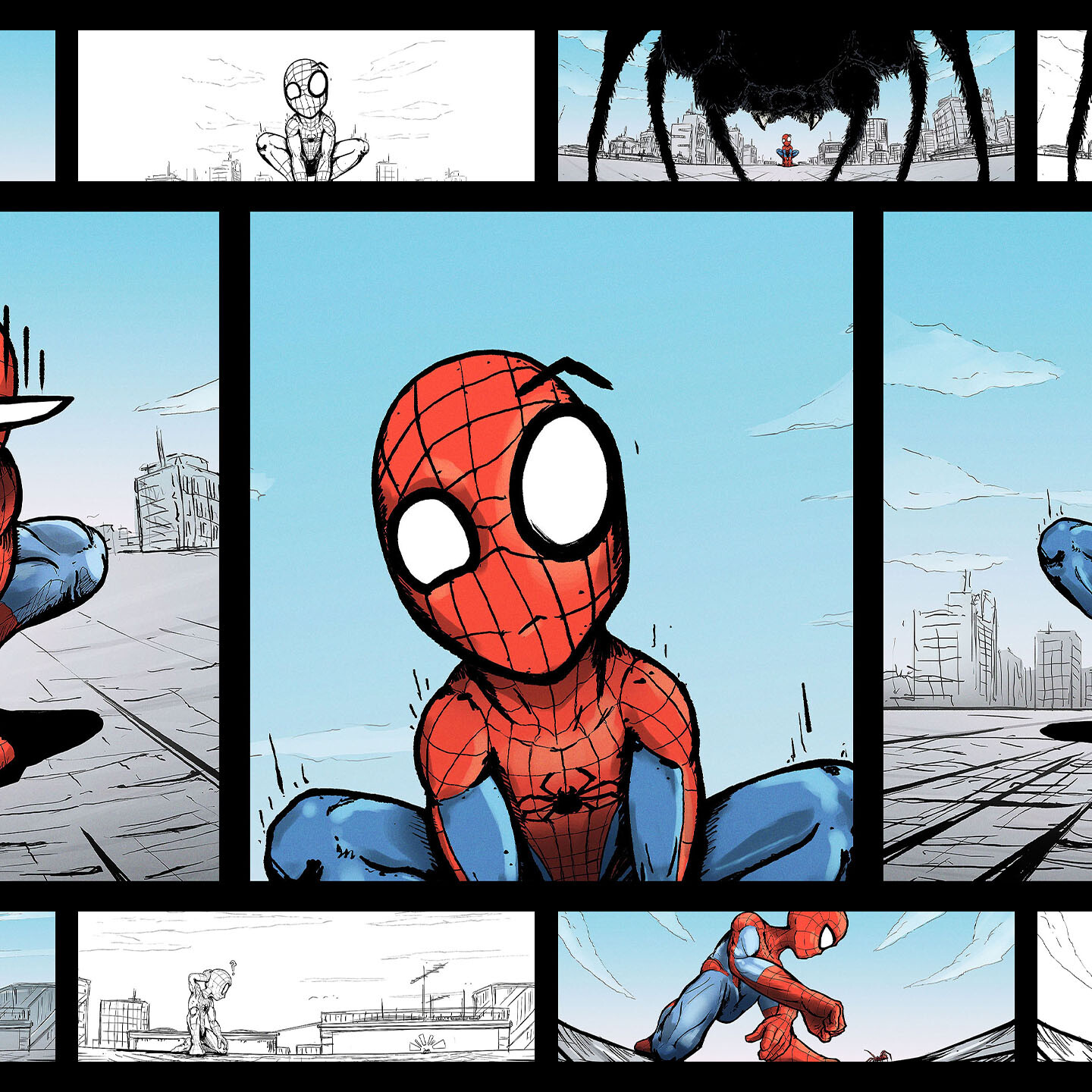 ArtStation - Spiderman Storyboard