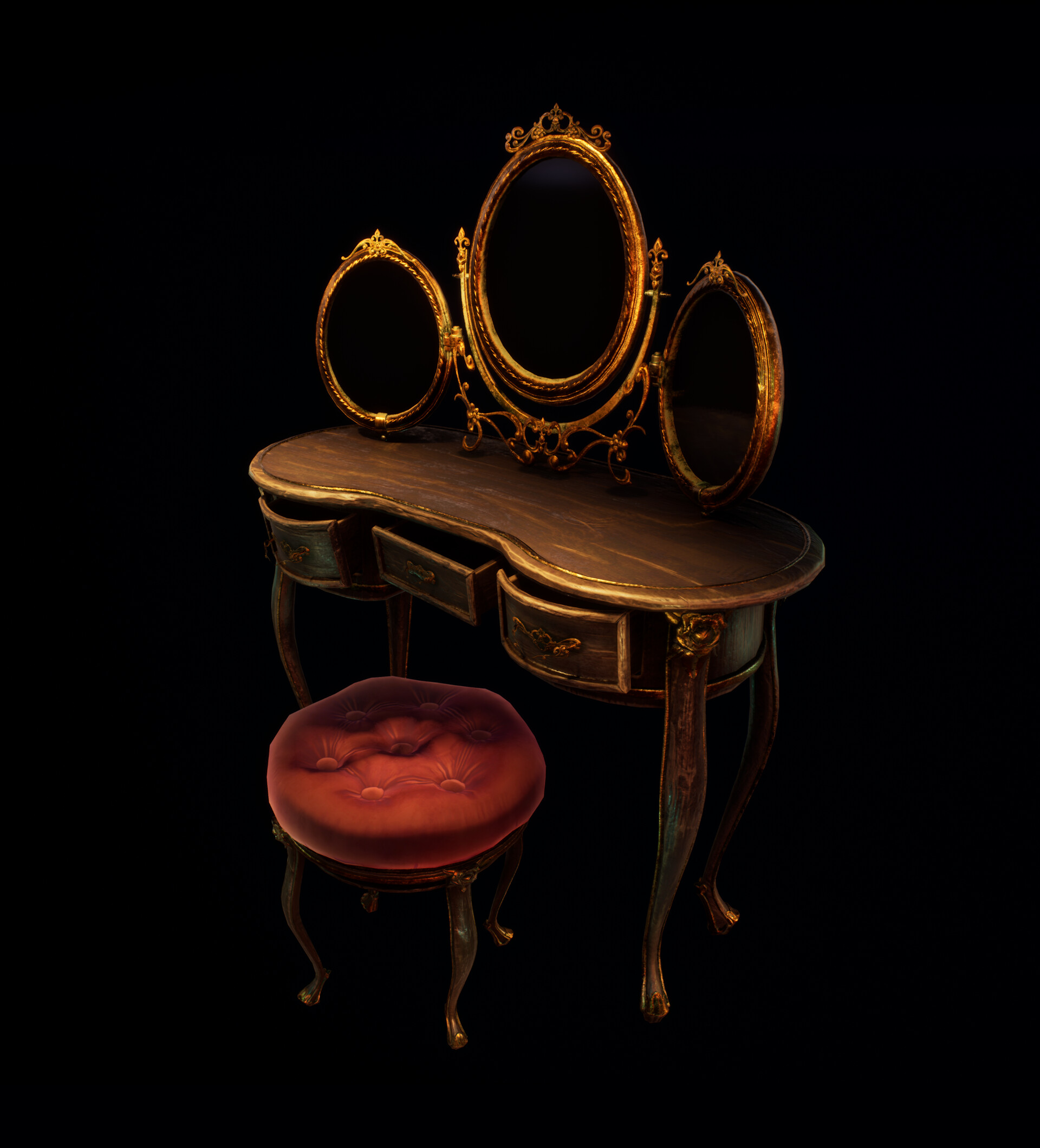 ArtStation - Antique Vanity
