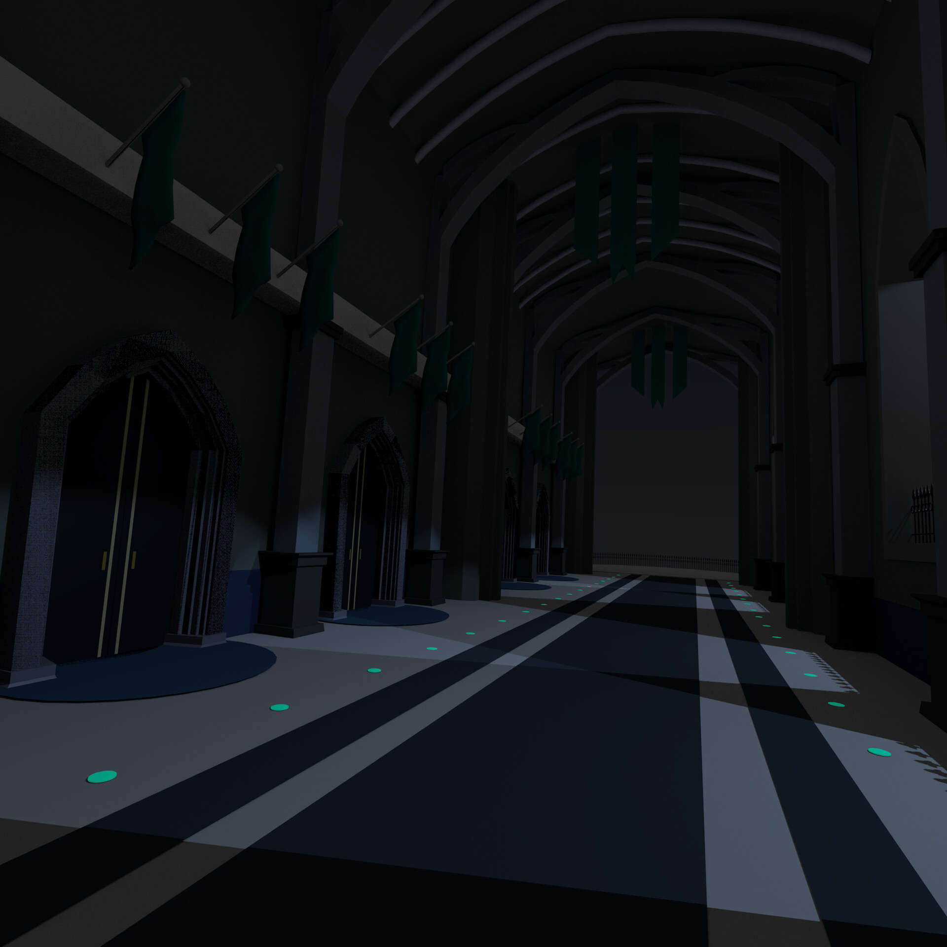 ArtStation - RWBY: Beacon Hallway FANART