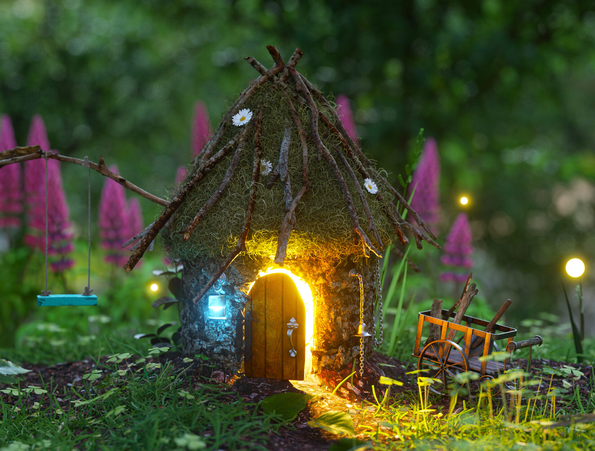 ArtStation - Firefly Forest intro