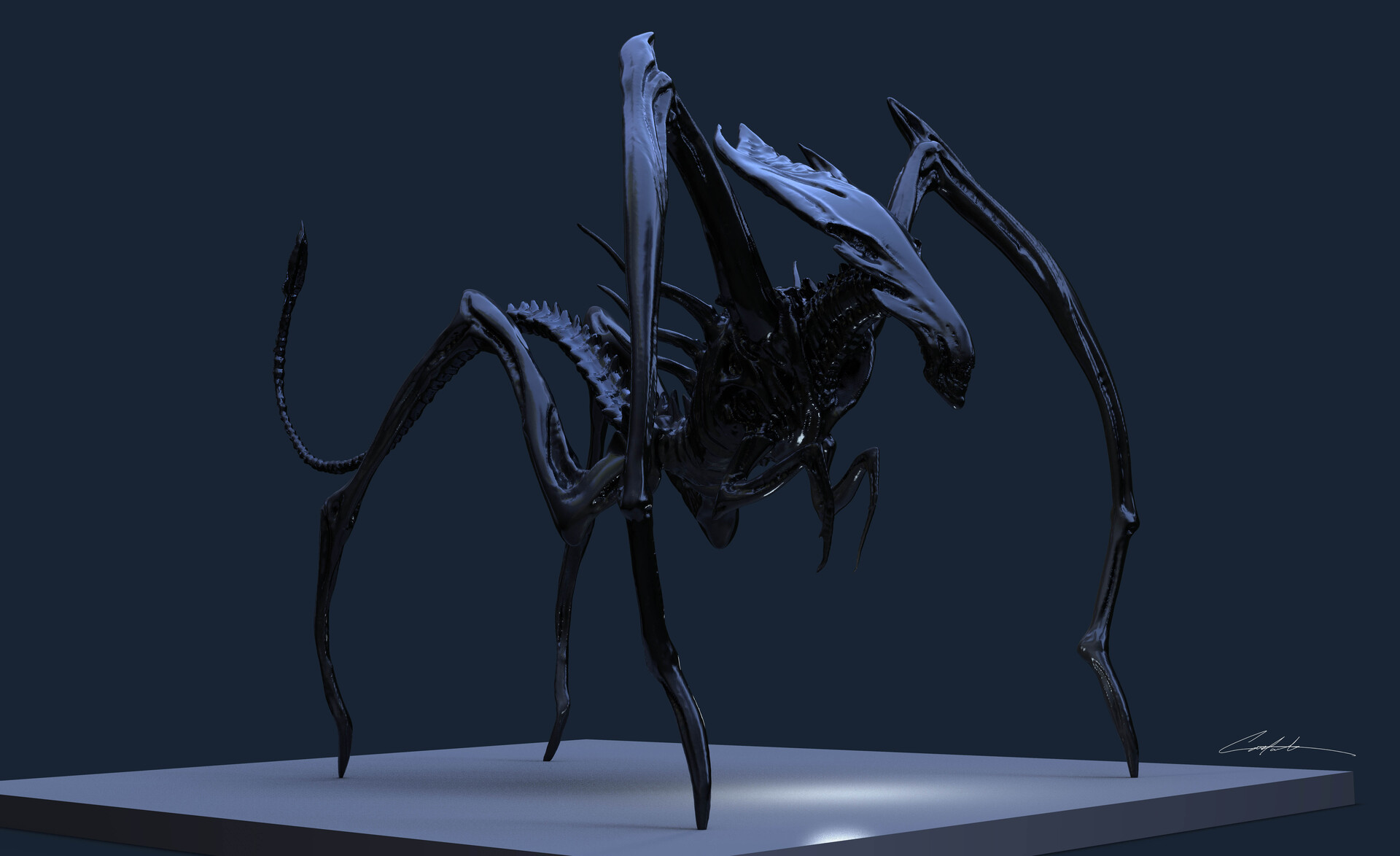 ArtStation - AvP Alien Queen early Exploration "updated sketch from ...