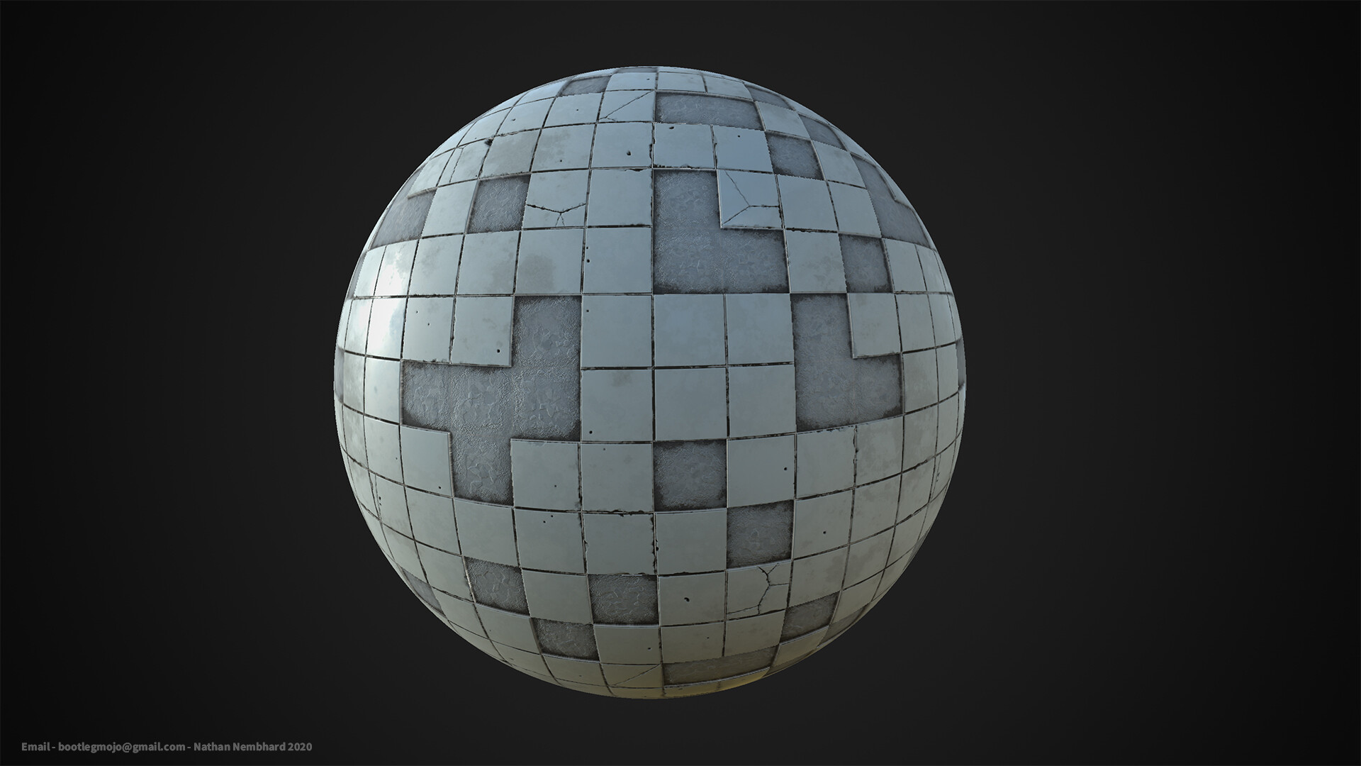 ArtStation - Damaged Tile Texture