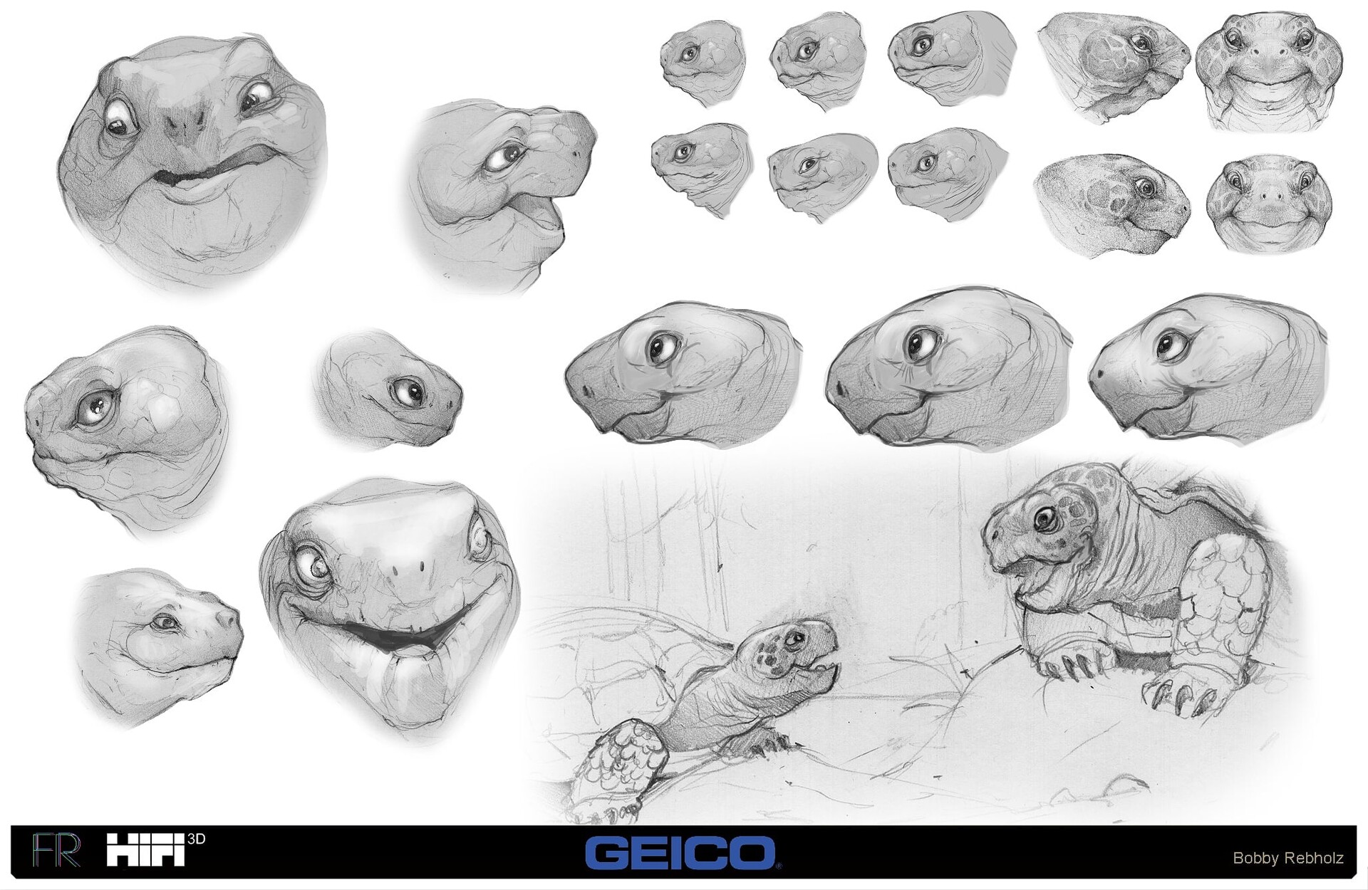 ArtStation - Geico Turtles
